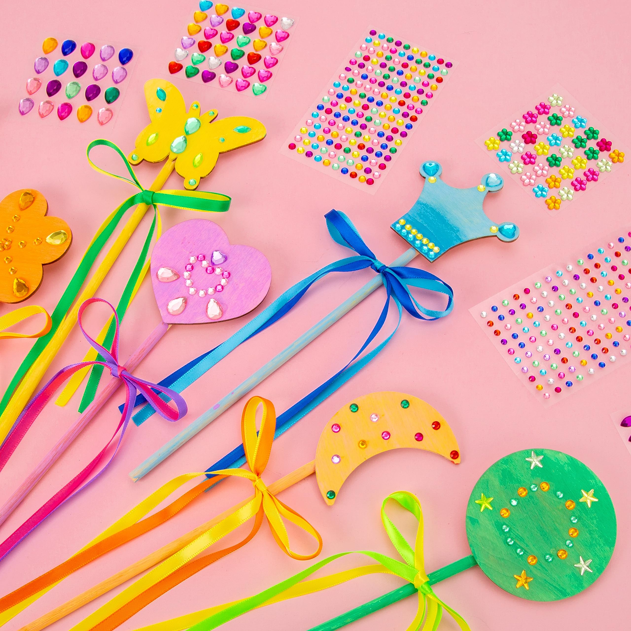 Snapklik.com : Pllieay Princess Fairy Wand Kit Includes 21 Unfinished ...
