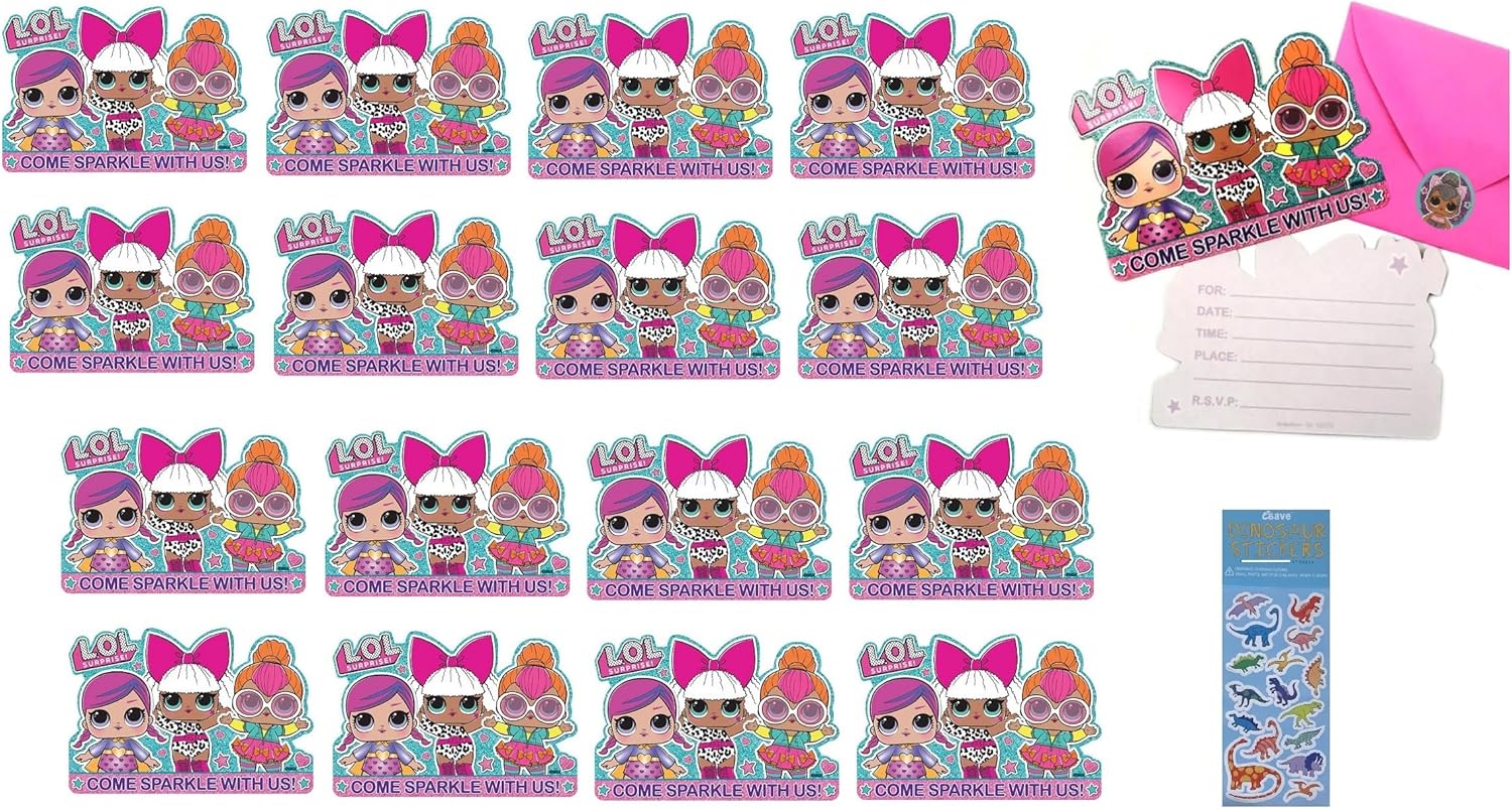 Amazon.com : Amscan LOL Birthday Party Supplies Bundle includes 16 ...