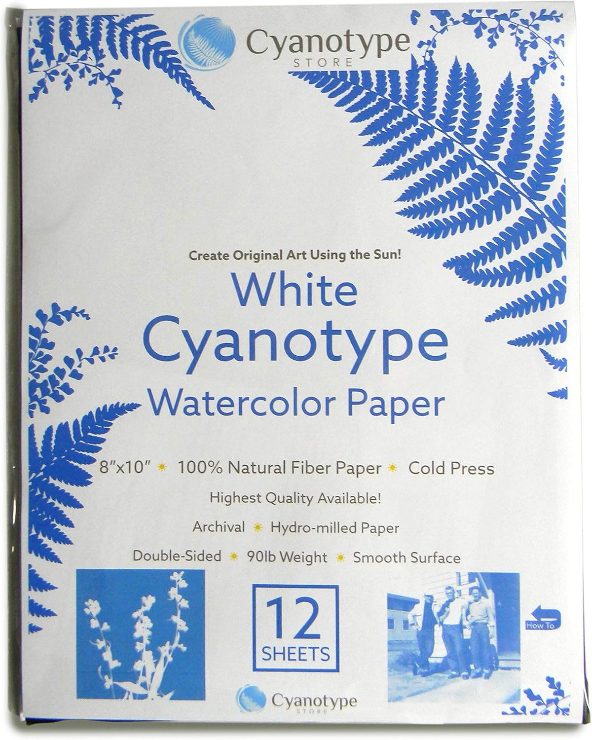 Amazon.com : Cyanotype 8" x 10" Paper - 12 Pack (White) : Arts, Crafts ...