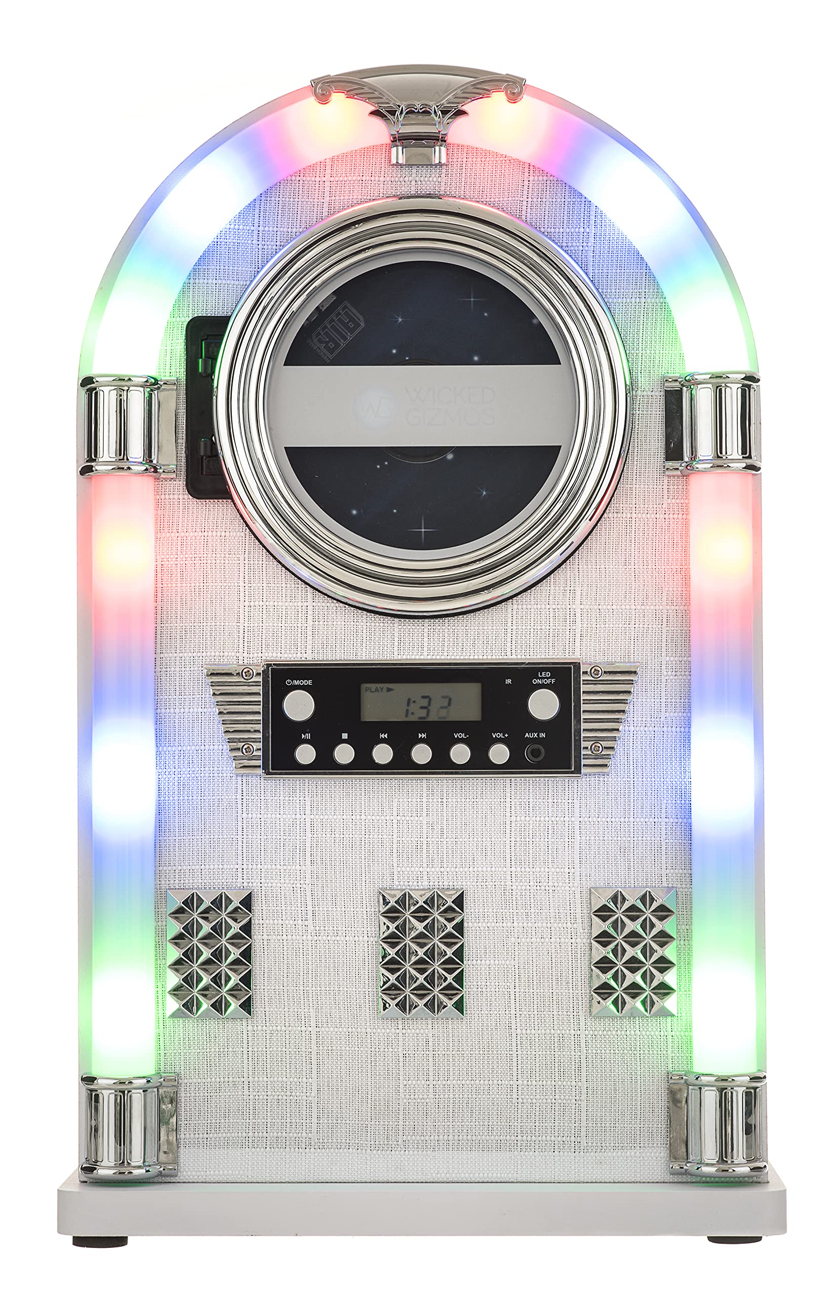 Wicked Gizmos Jukebox Entertainment Centre With Bluetooth Cd Player And ...