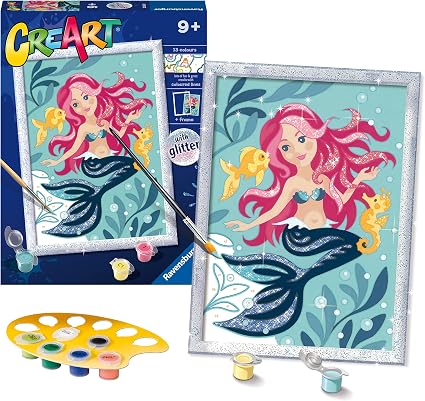 Ravensburger CreArt Enchanting Mermaid Paint By Numbers Kits for ...