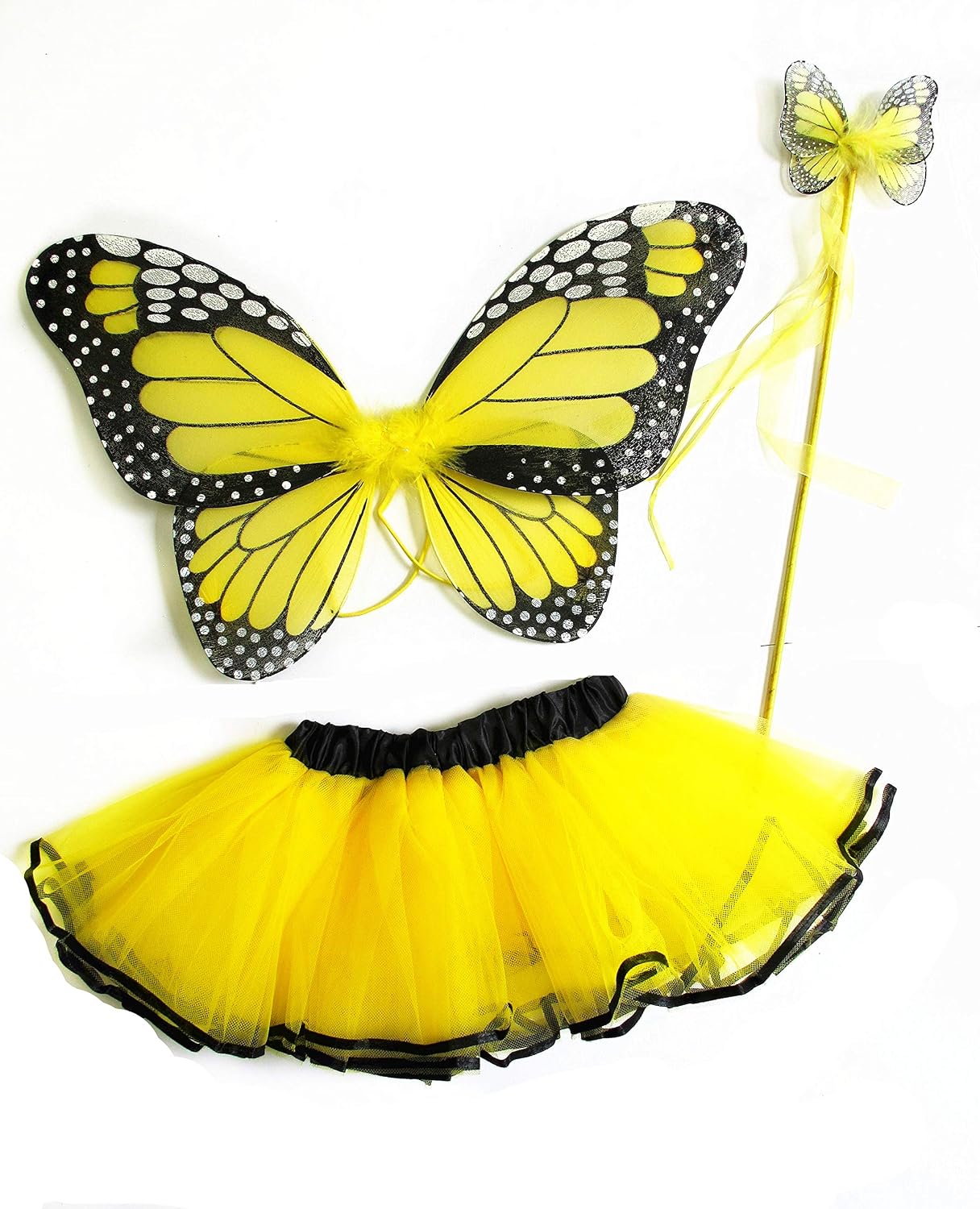 Amazon.com: YELLOW MONARCH BUTTERFLY TUTU SET(3PC) : Clothing, Shoes ...