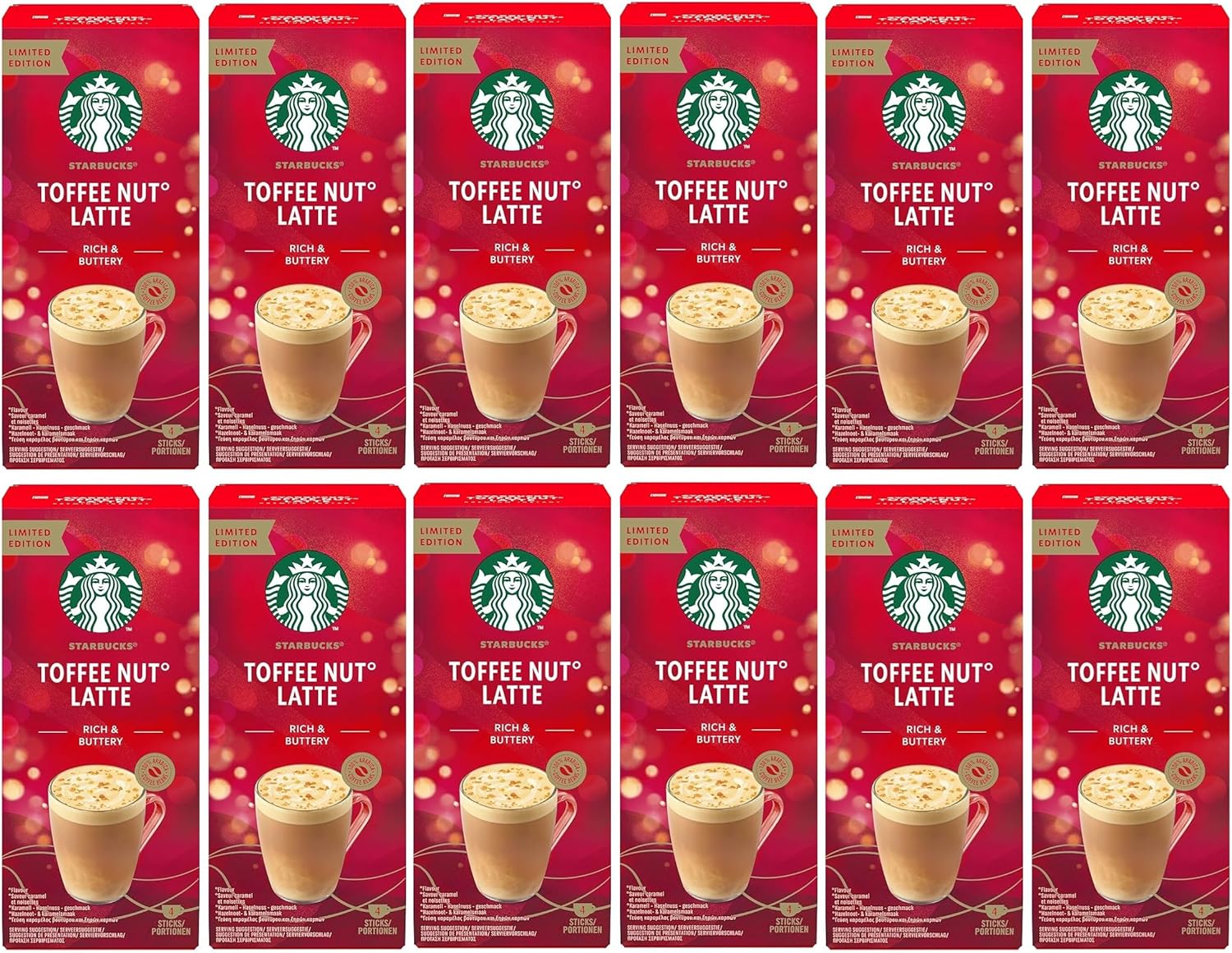 STARBUCKS Toffee Nut Latte Limited Edition Premium Instant Coffee ...