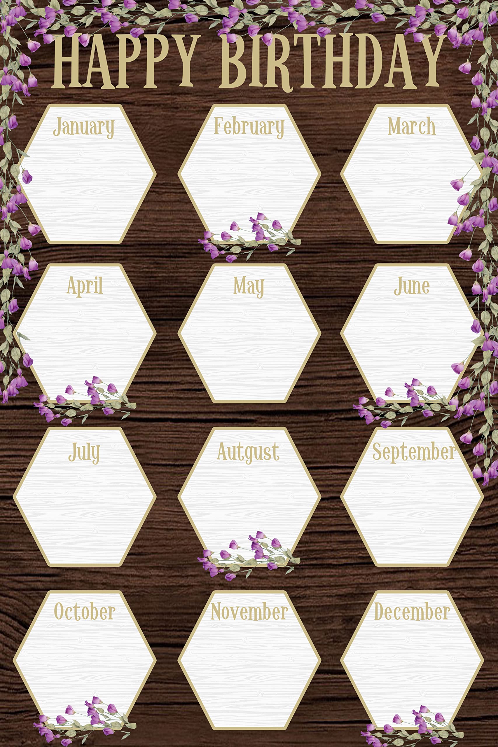 Birthday Chart Template For Classroom