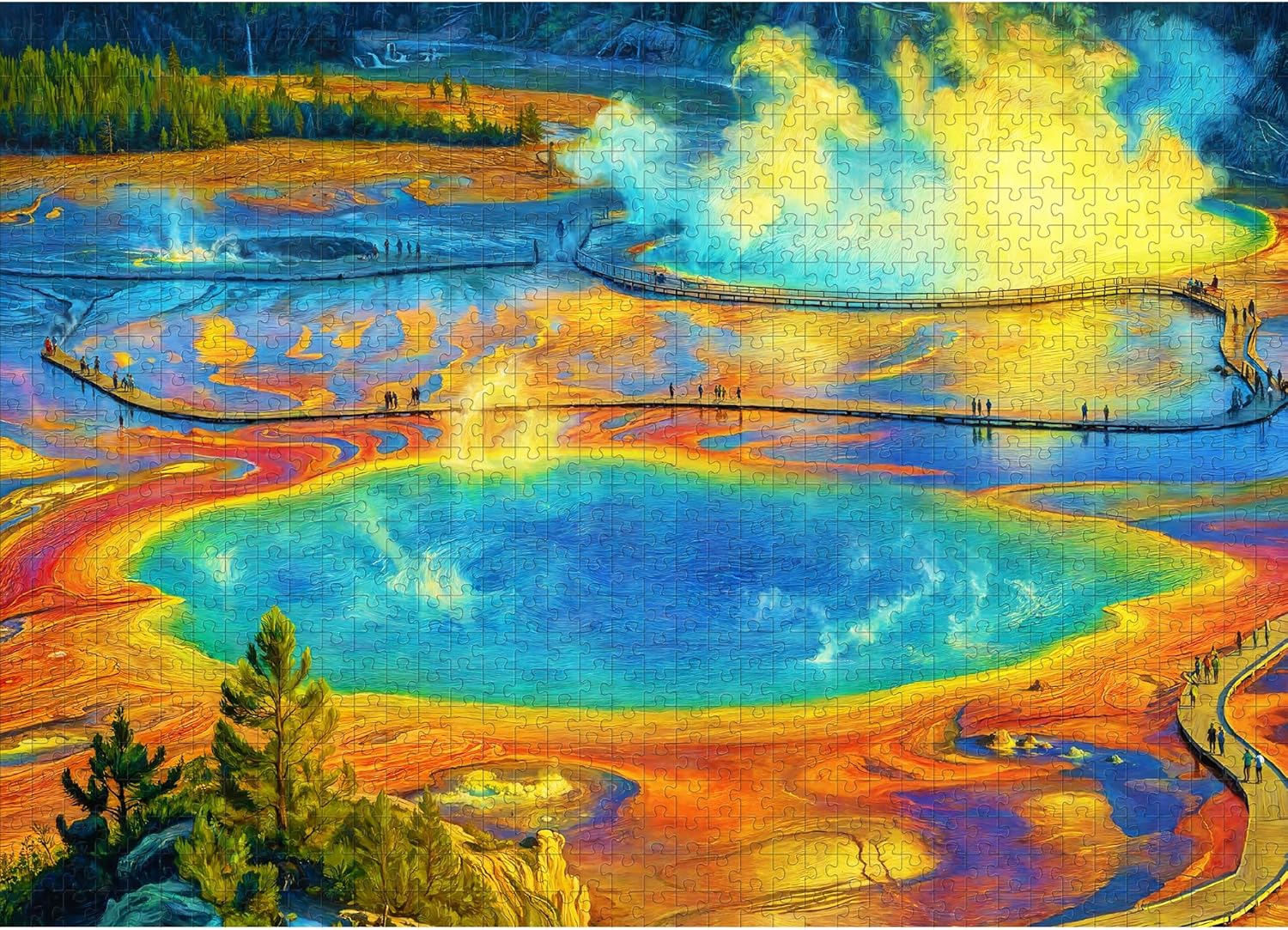 Amazon.com: Jigsaw Puzzles 1000 Pieces for Adults Yellowstone National ...