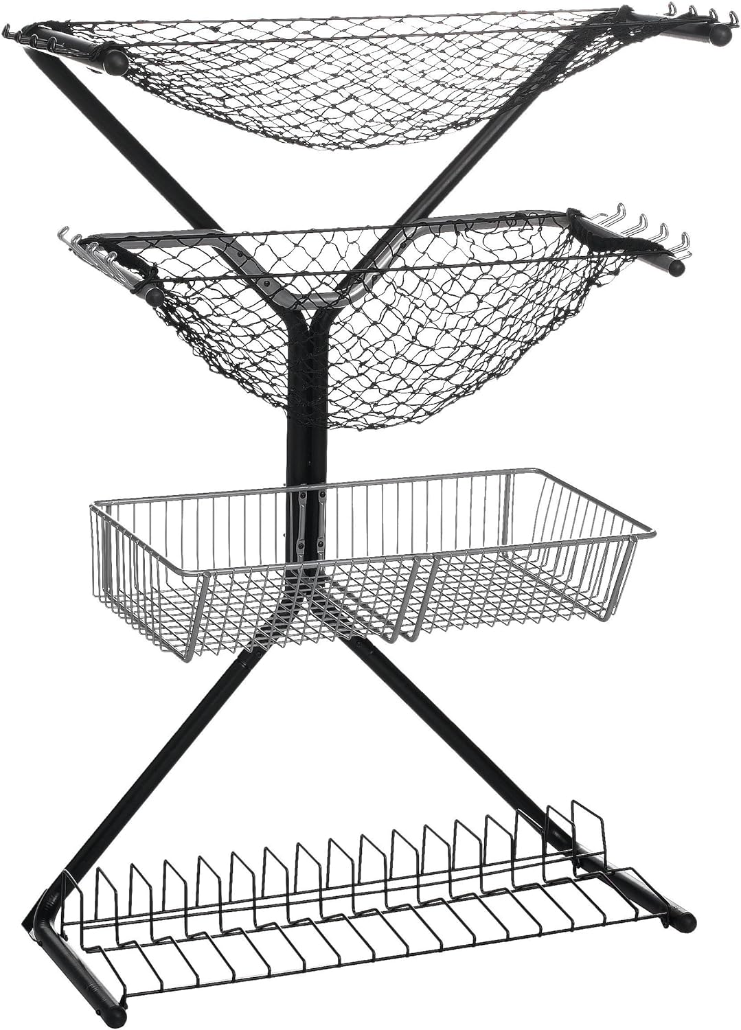 Racor PXR-R Gravity Freestanding X-Rack Sports Storage Rack - General ...