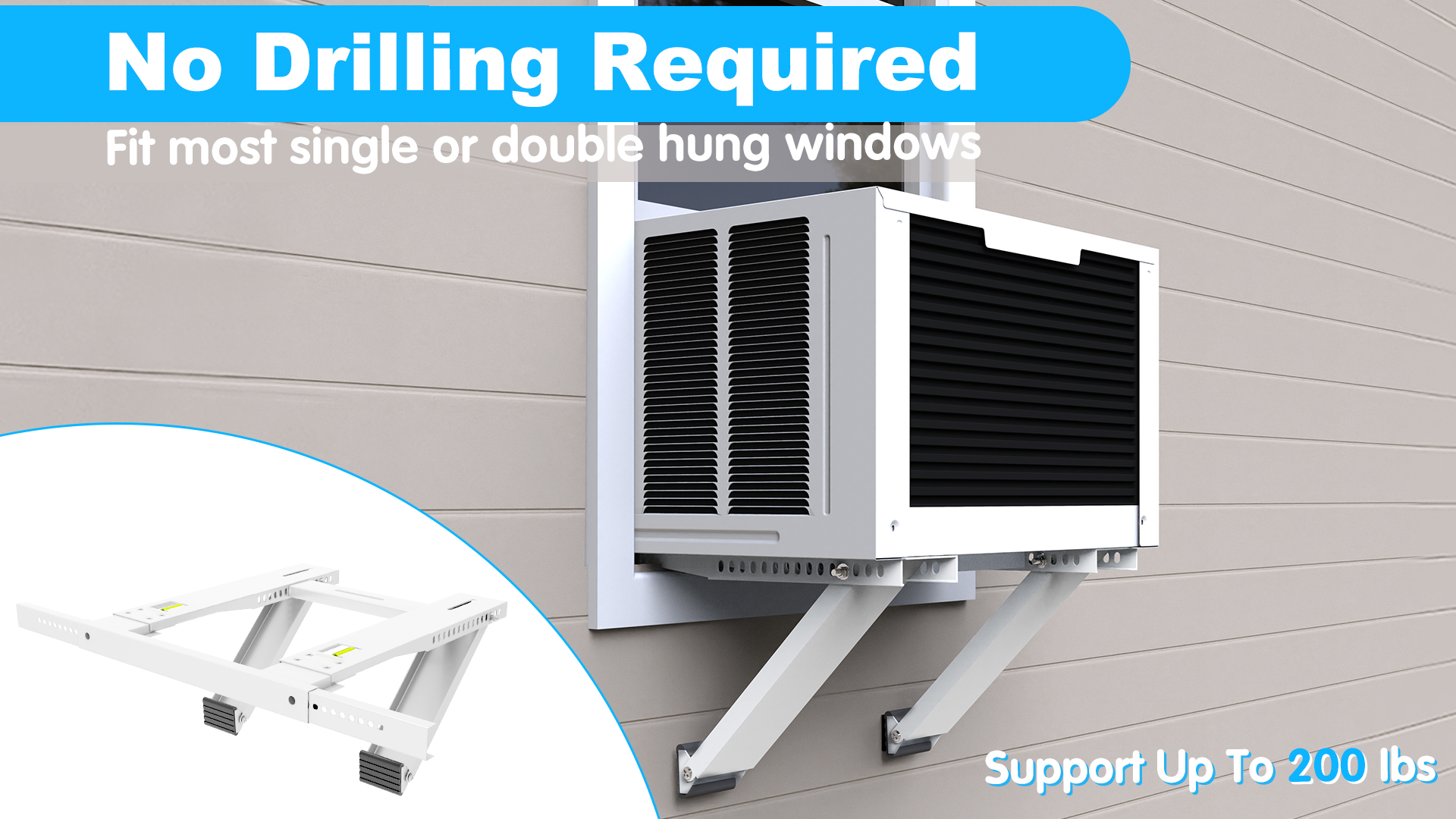 Watch How to Install No Drilling Window Air Conditioner Bracket on Amazon Live