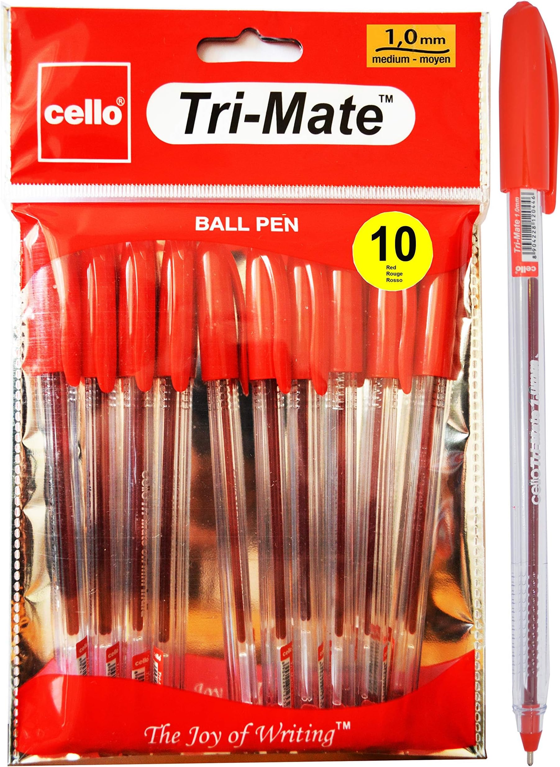 Cello Original Tri-Mate Triangular Barrel Ballpoint Pen Medium Point ...