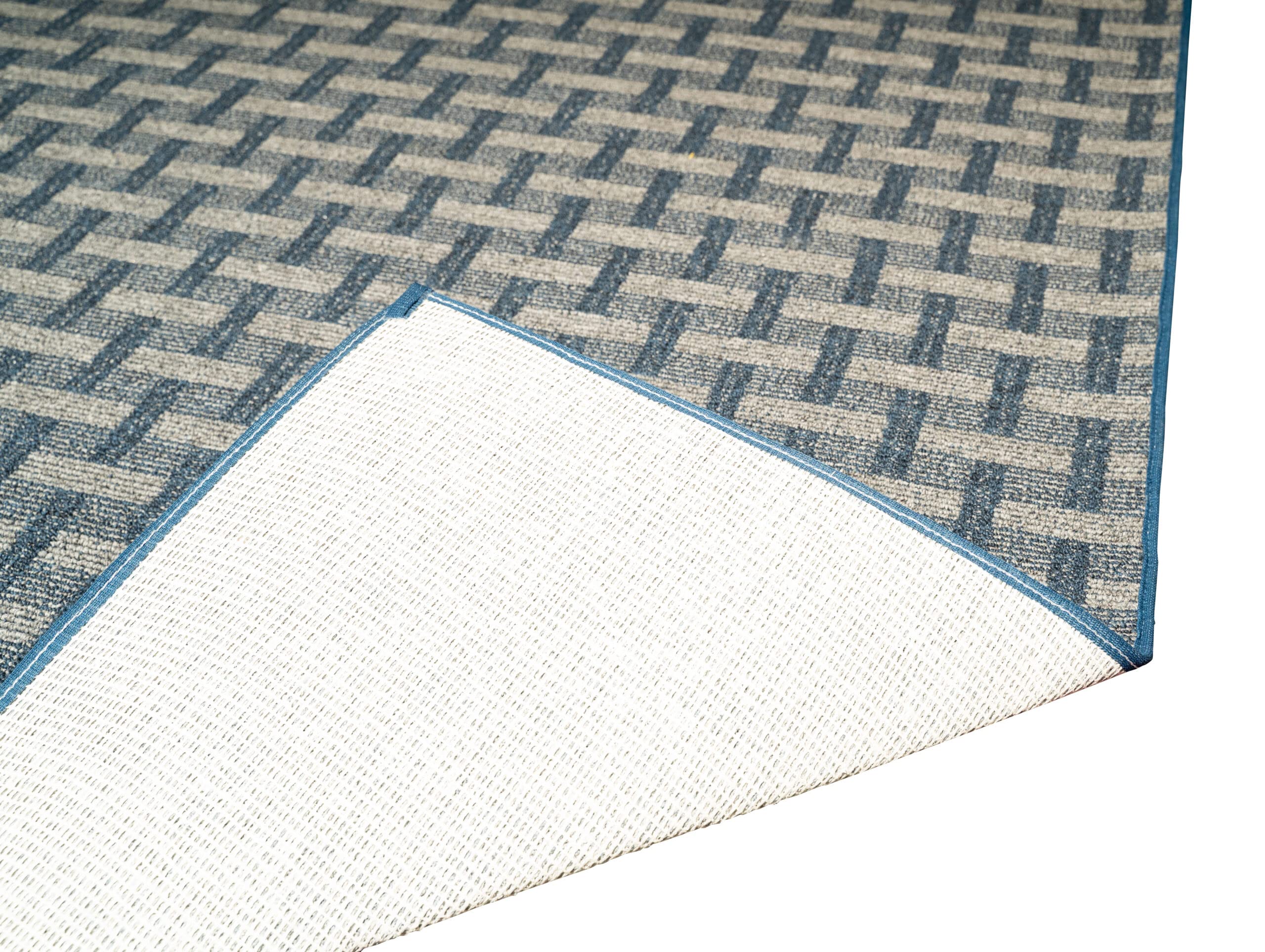 Furnish my Place Union Indoor/Outdoor Commercial Navy Color Rug, Pet ...