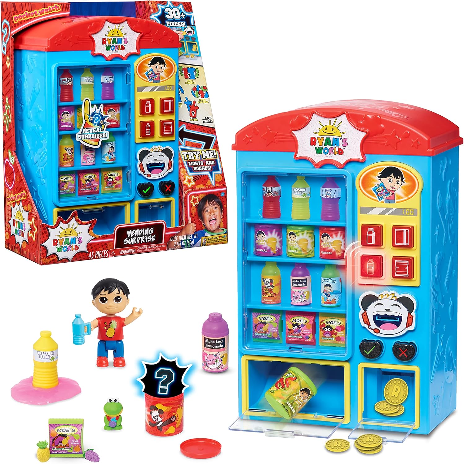 RYAN'S WORLD Vending Surprise, 16 Surprises Inside. : Buy Online at ...