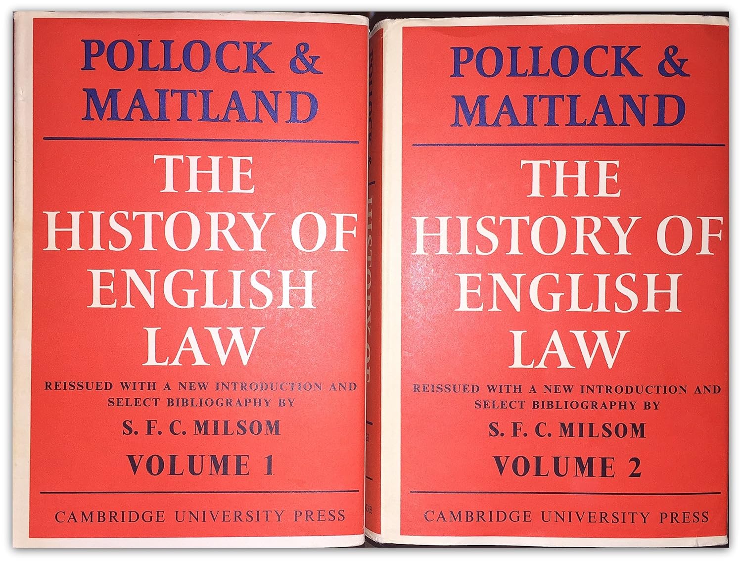 The History of English Law before the Time of Edward I - Volumes I and ...