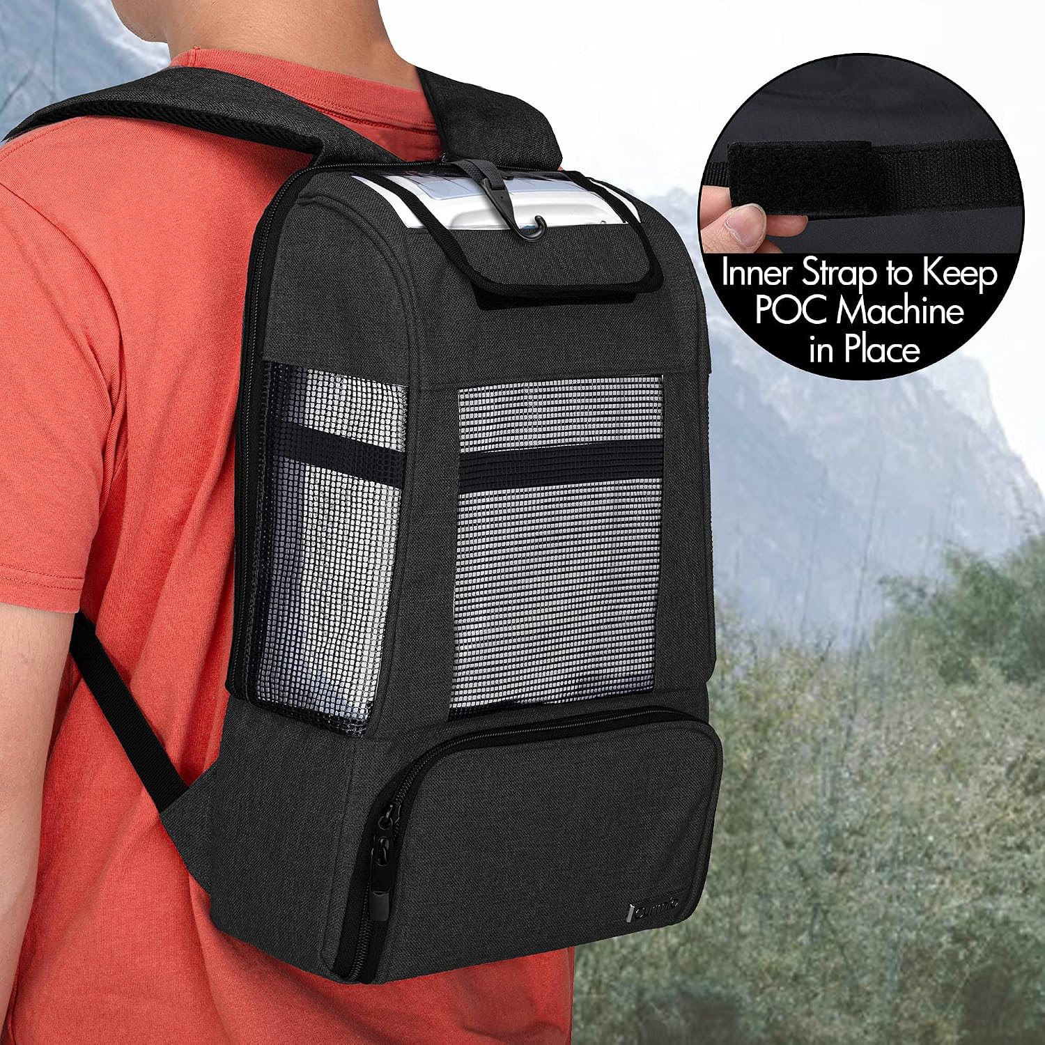 CURMIO Mochila concentradora de oxígeno portátil compatible con Inogen ...