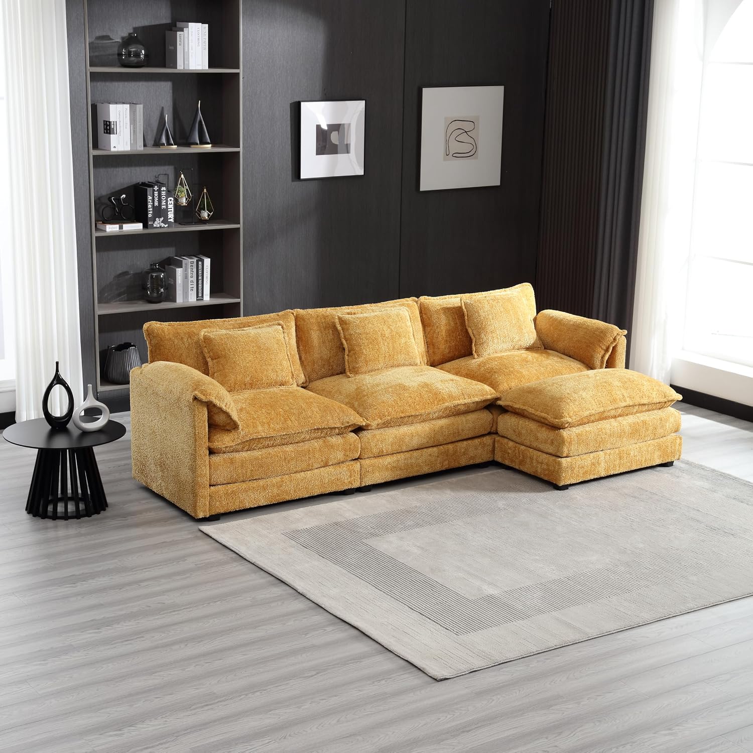Amazon.com: ERYE L-Shaped Corner Modular Sectional Sofa Couch with ...