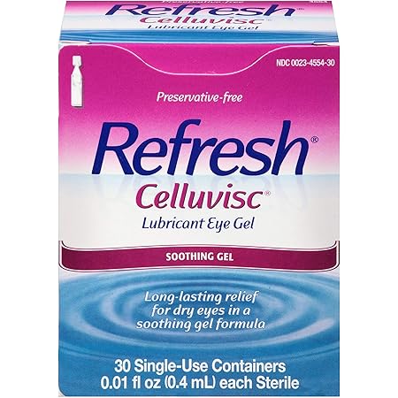 Refresh Celluvisc Lubricant Eye Gel Drops, Single-Use Containers, 30 ...
