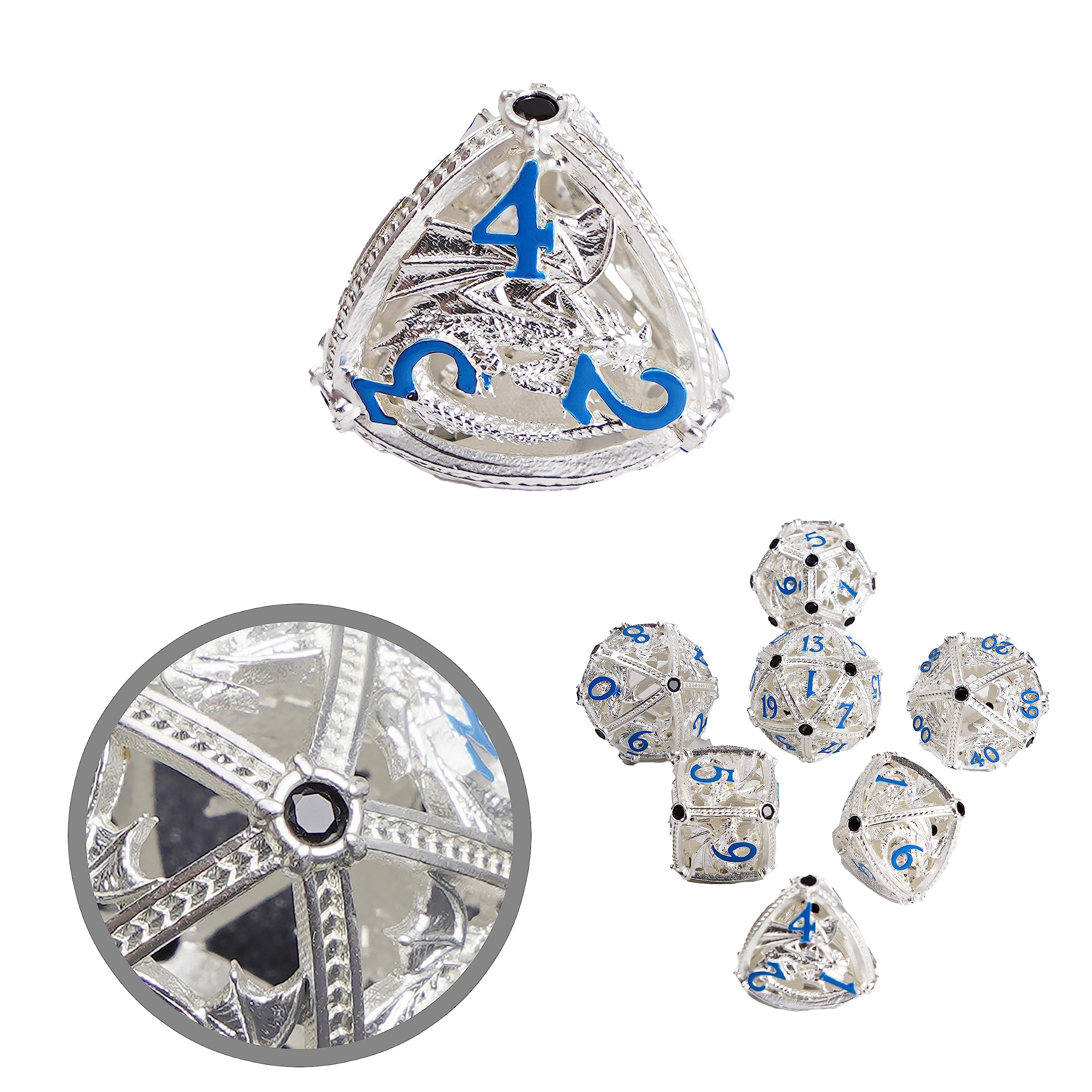 Amazon.com: Dungeons and Dragons Dice DND Dice Set Metal Dice Set D&D ...