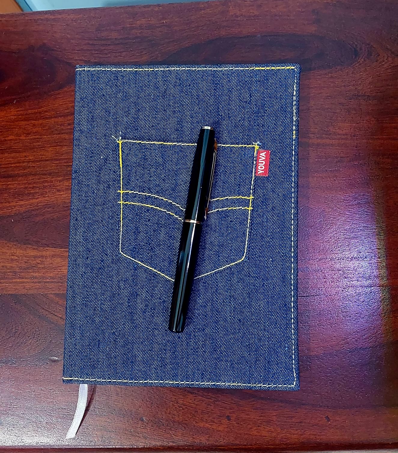 YOUVA Navneet Jeans - Denim Fabric Cover Notebook For College Students ...