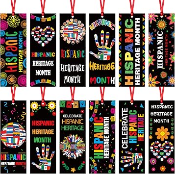 Amazon.com: Haooryx Hispanic Heritage Bookmarks - 120Pcs Latin American ...
