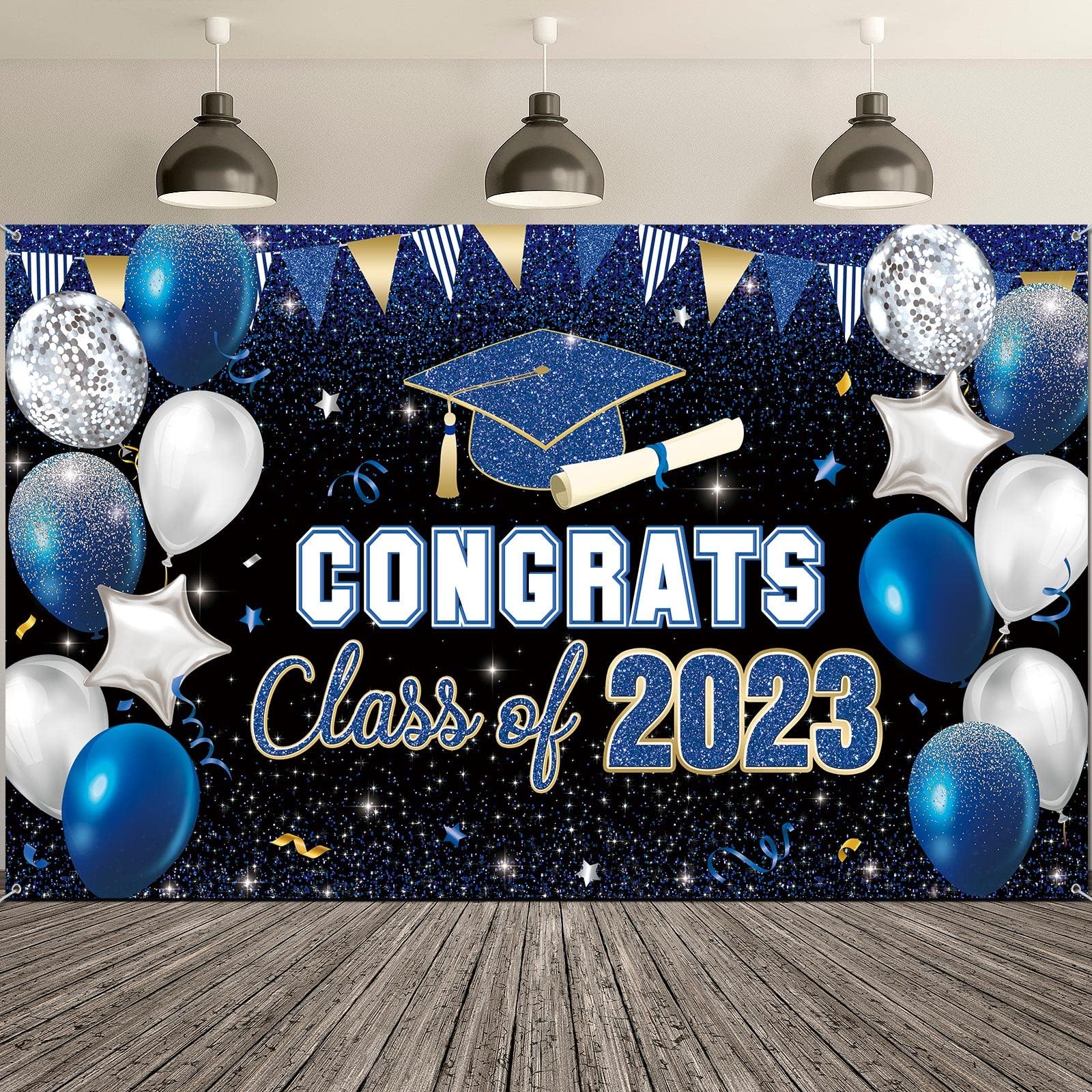 Amazon.com : 2023 Congrats Grad Backdrop for Class Graduation Photography Backdrop Photo Props ...