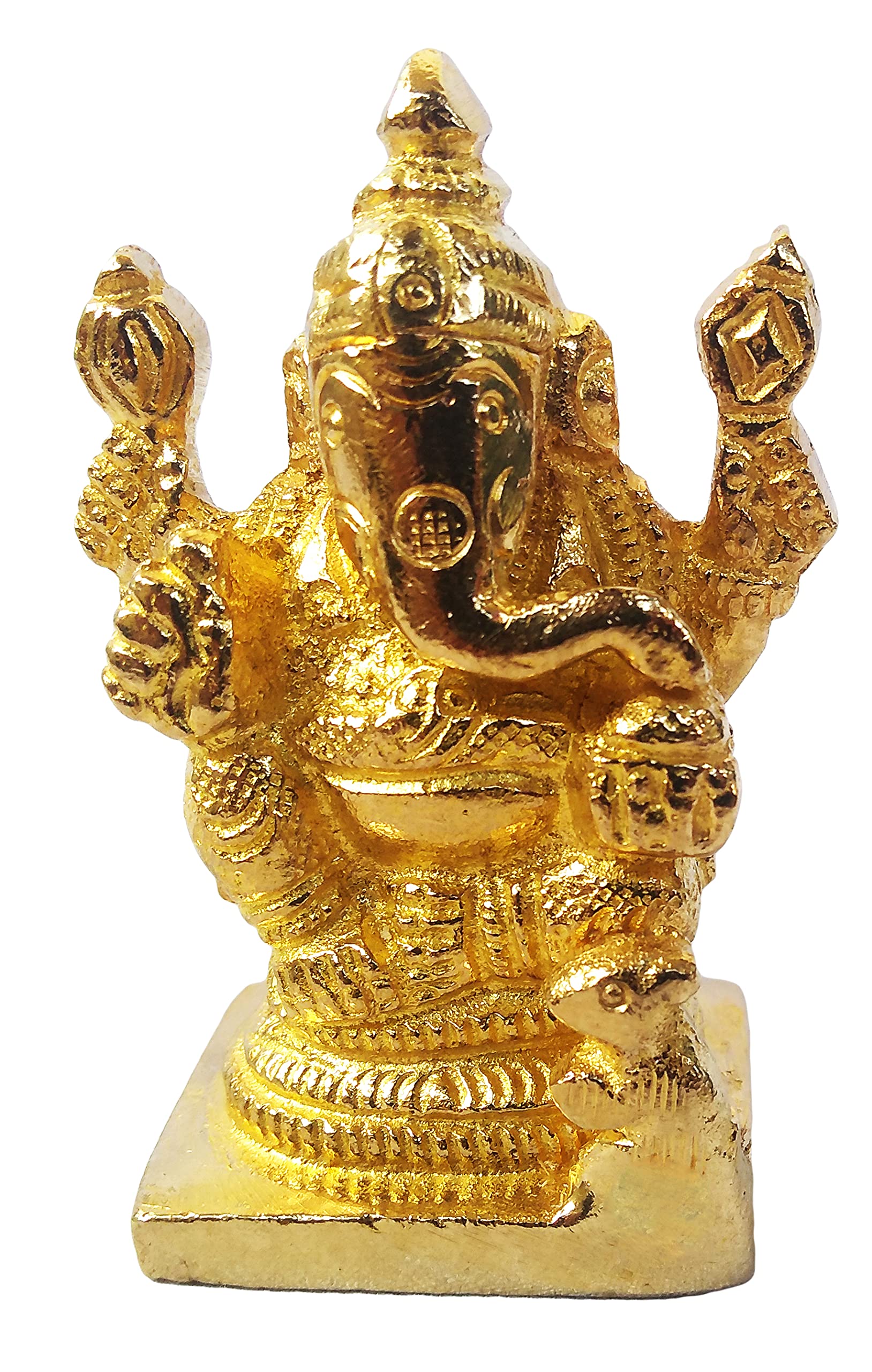 Buy Brass Special Ganpati Murti | Lord Ganesh with Mushak on Sihasan | Ganesh Idol for ...