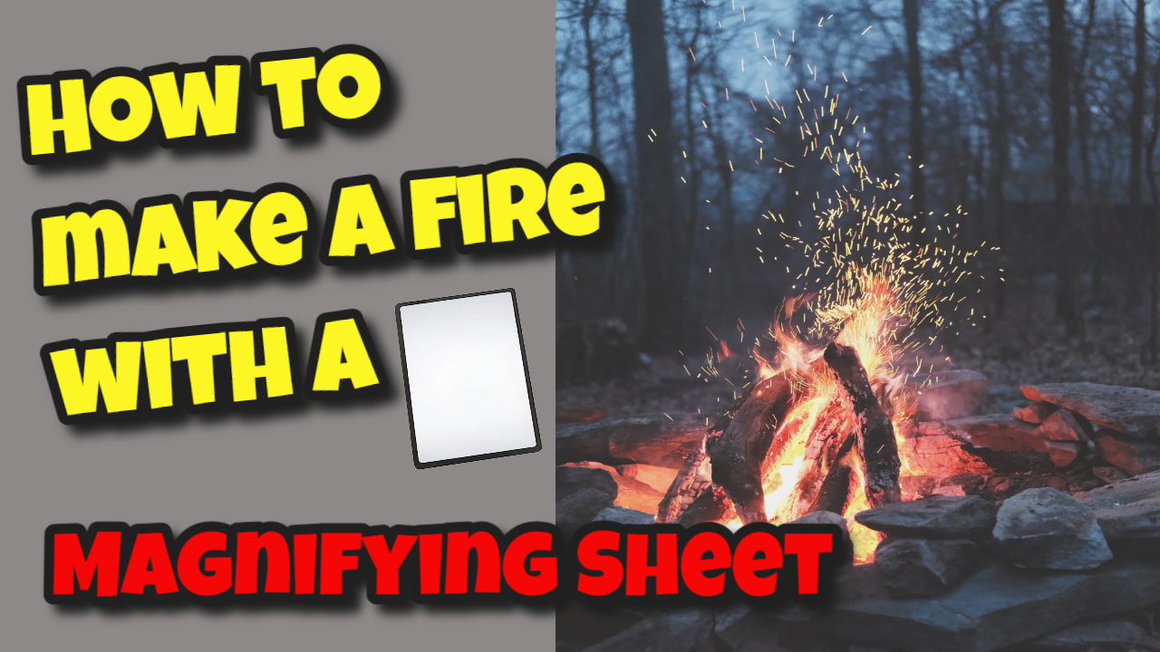 Watch magnifying sheet be used as a FIRE STATER on Amazon Live