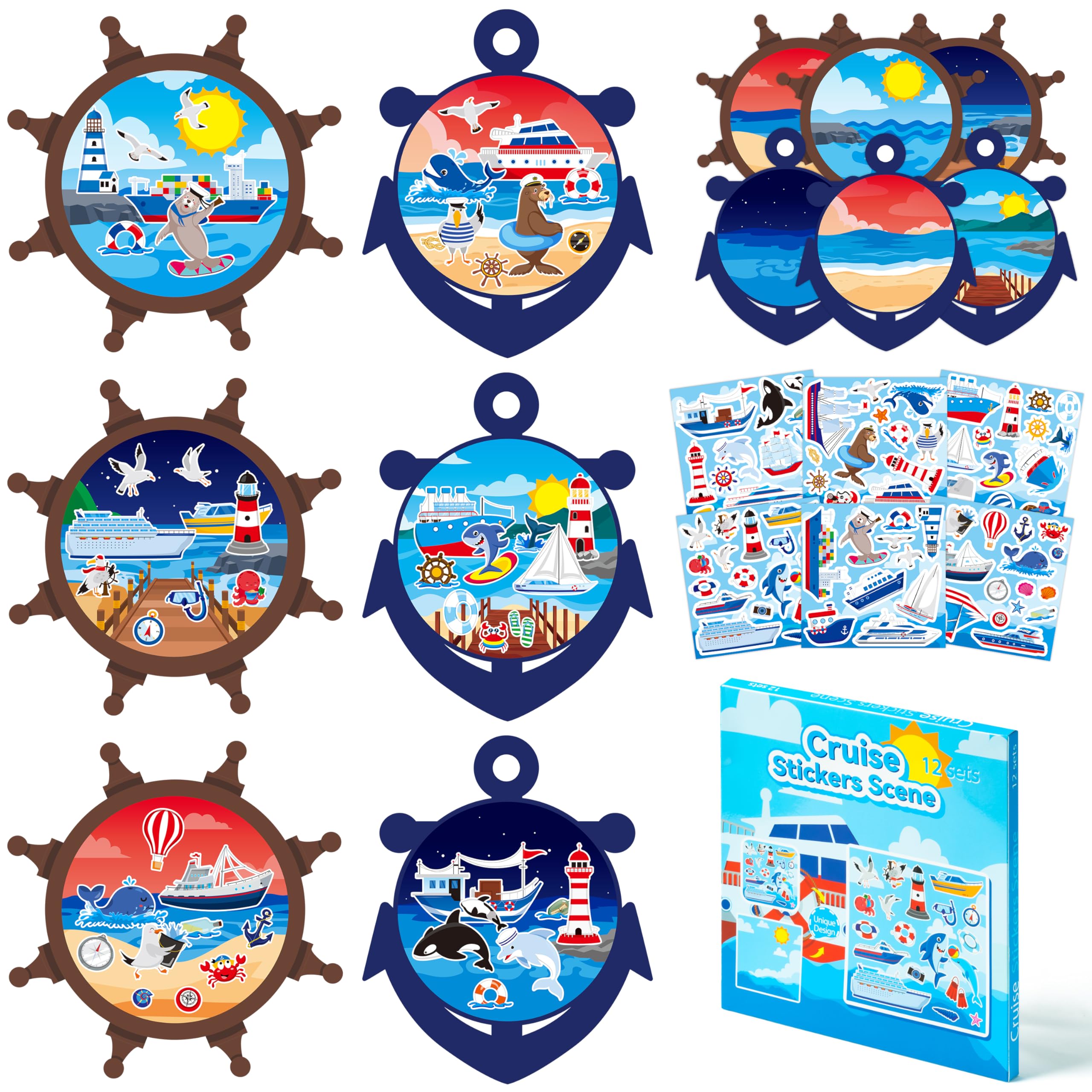 Amazon.com: CY2SIDE Cruise Scene Stickers Set - Make Your Own Ocean ...
