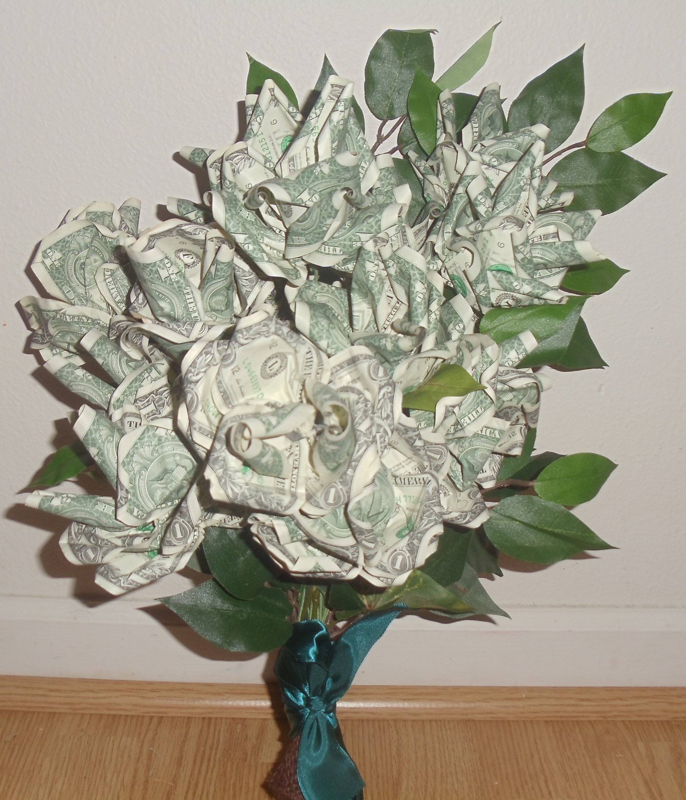 Flores Hechas Con Billetes De Dólar Amazon.com: JINMANWU Marco De