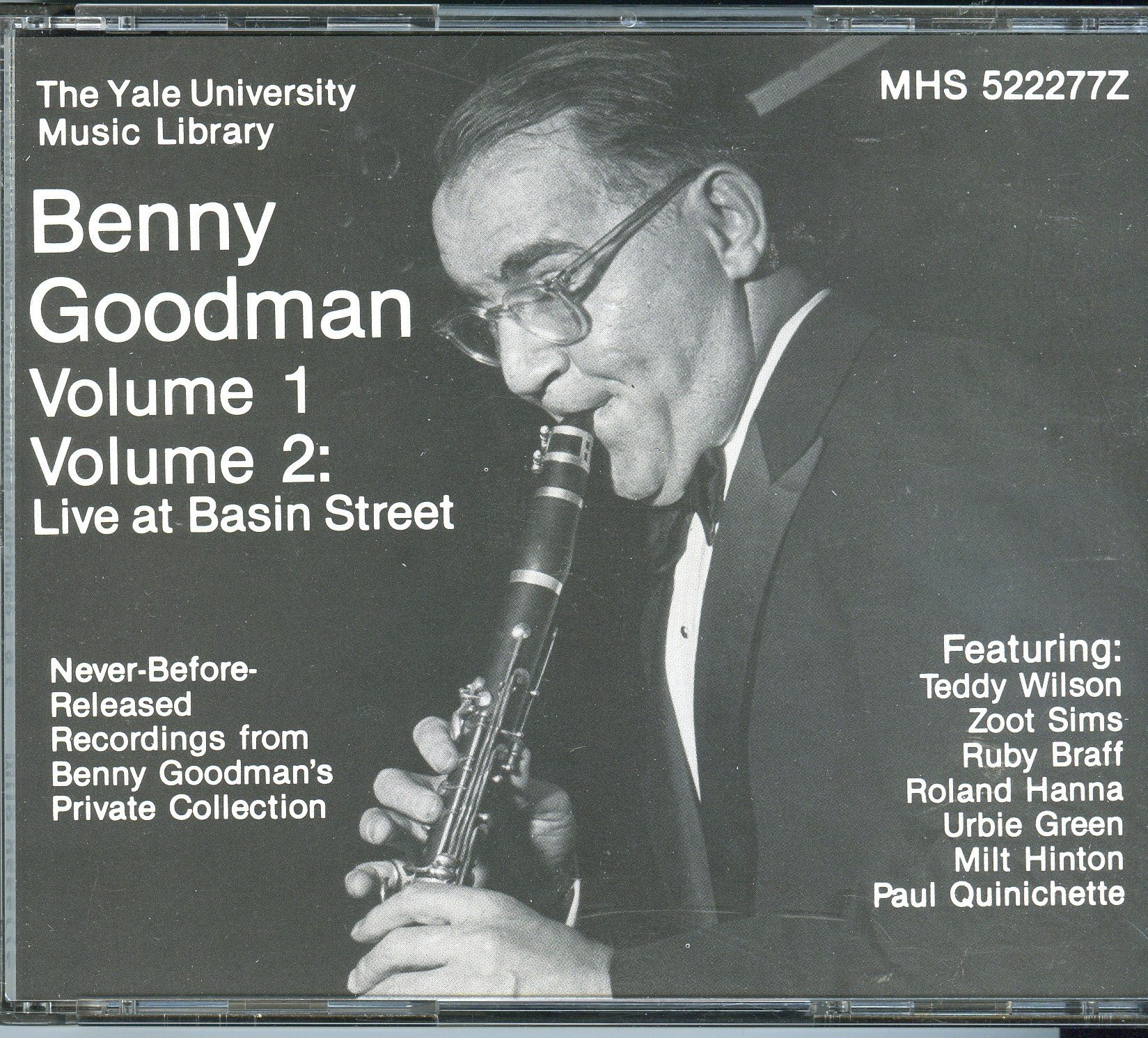 Benny Goodman - Yale University Music Library: Benny Goodman: Vol 1 & 2 ...