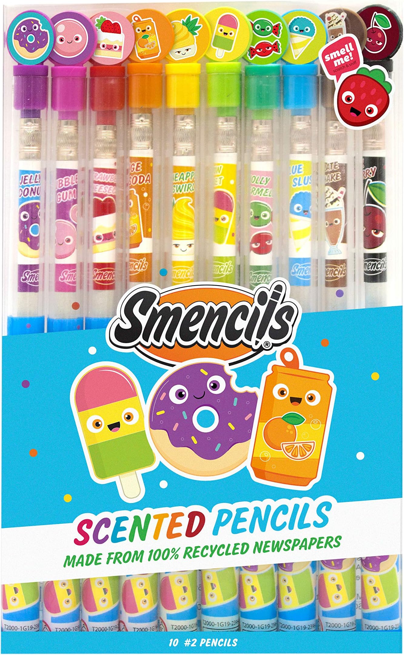 Amazon.com: SNIFTY Scented Pencil Toppers with Monster Themed Pencils ...