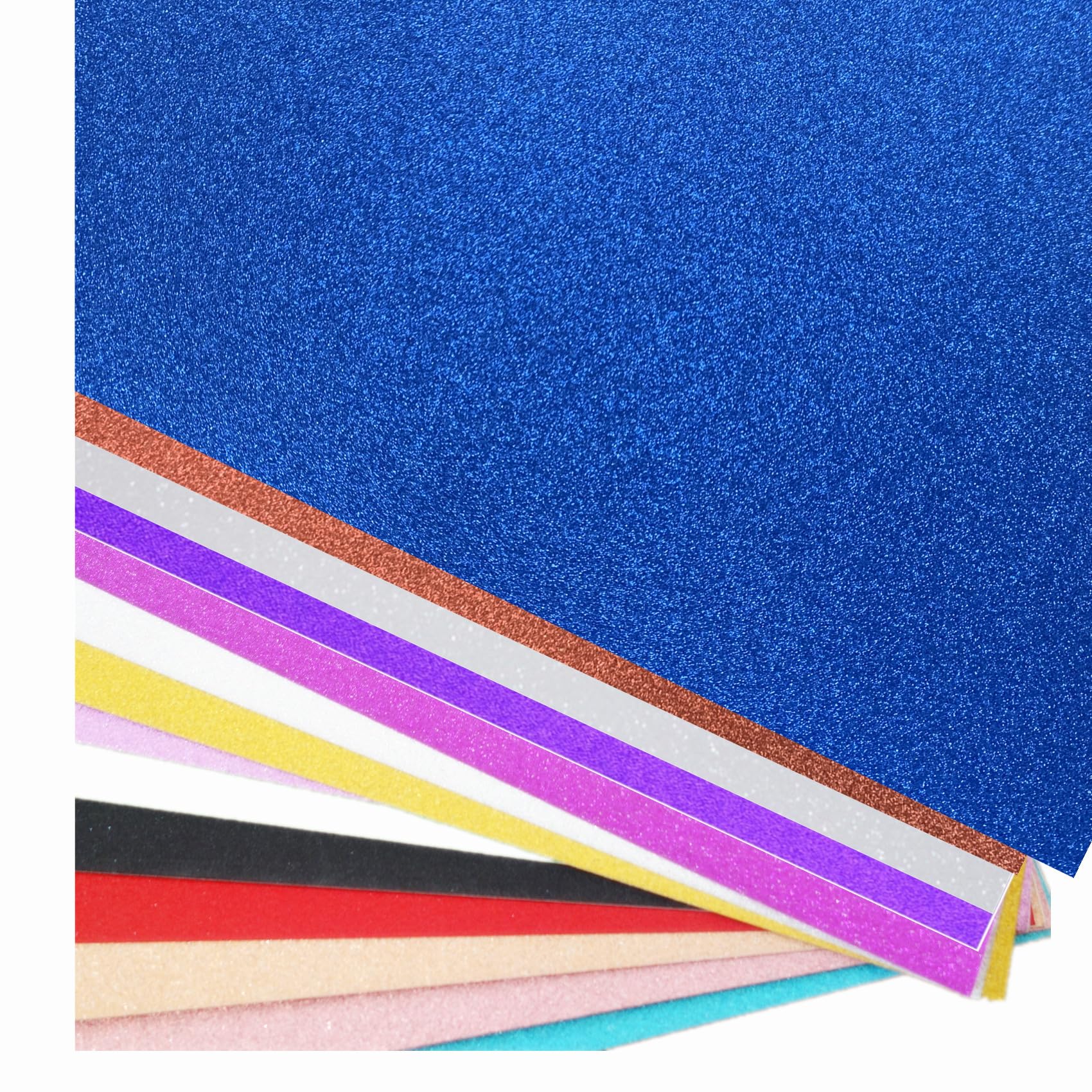 Snapklik.com : Baisunt 20 Sheets Blue Glitter Cardstock Paper For DIY ...