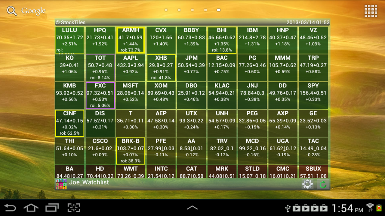 Stock Tiles and Widgets (Pro) - App on Amazon Appstore