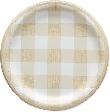 Amazon.com: American Greetings Thanksgiving Party Supplies, Plaid Paper ...