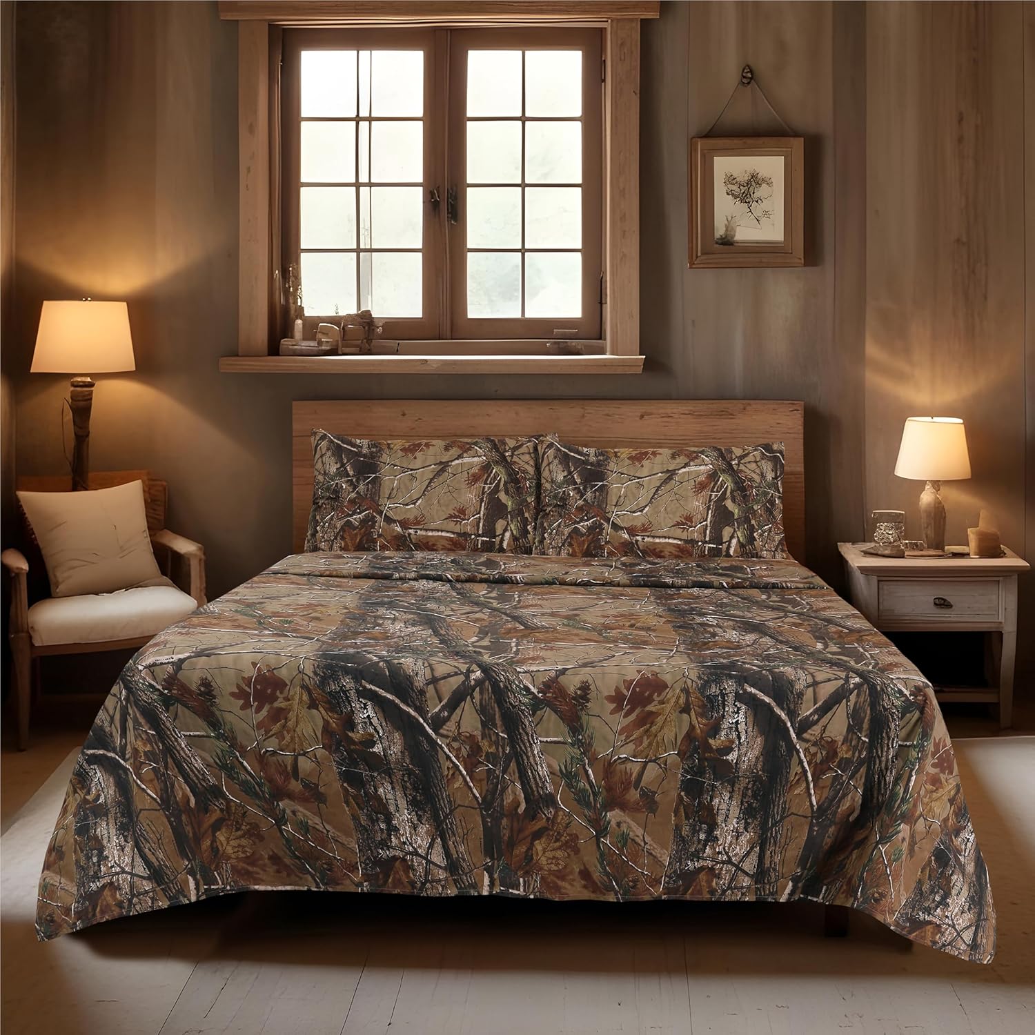 Amazon.com: Realtree All Purpose Camo Bedding Full Sheet Set 4 Piece ...