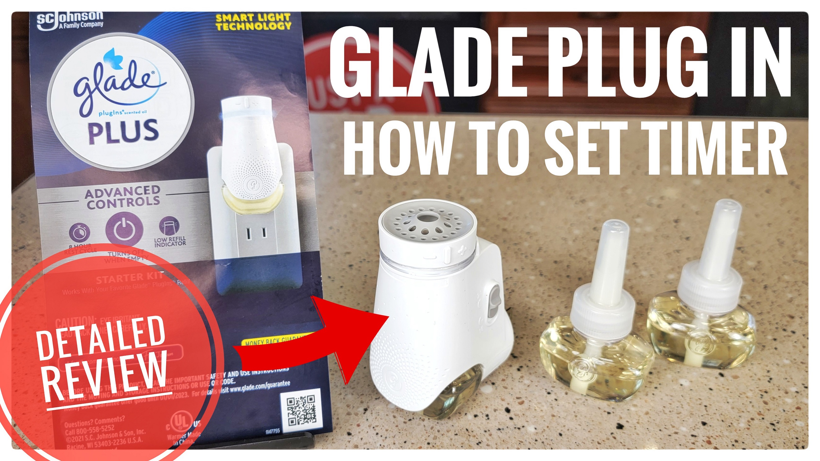 Watch Glad Plug In Plus Air Freshener Review & How To Set Timer on ...