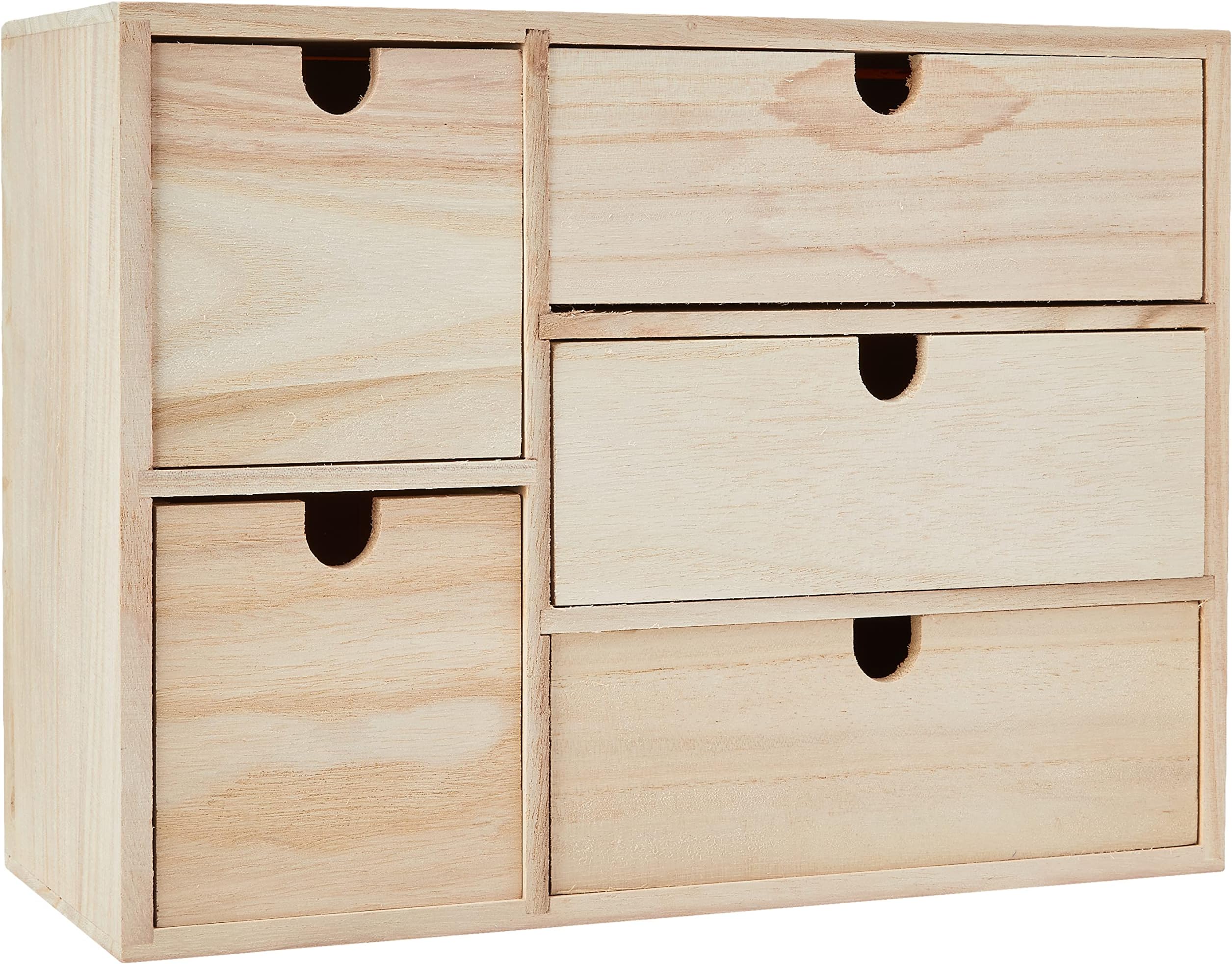 Artemio Wooden Storage Box with Drawers-Beige, 35 x 15 x 26 cm, Wood ...