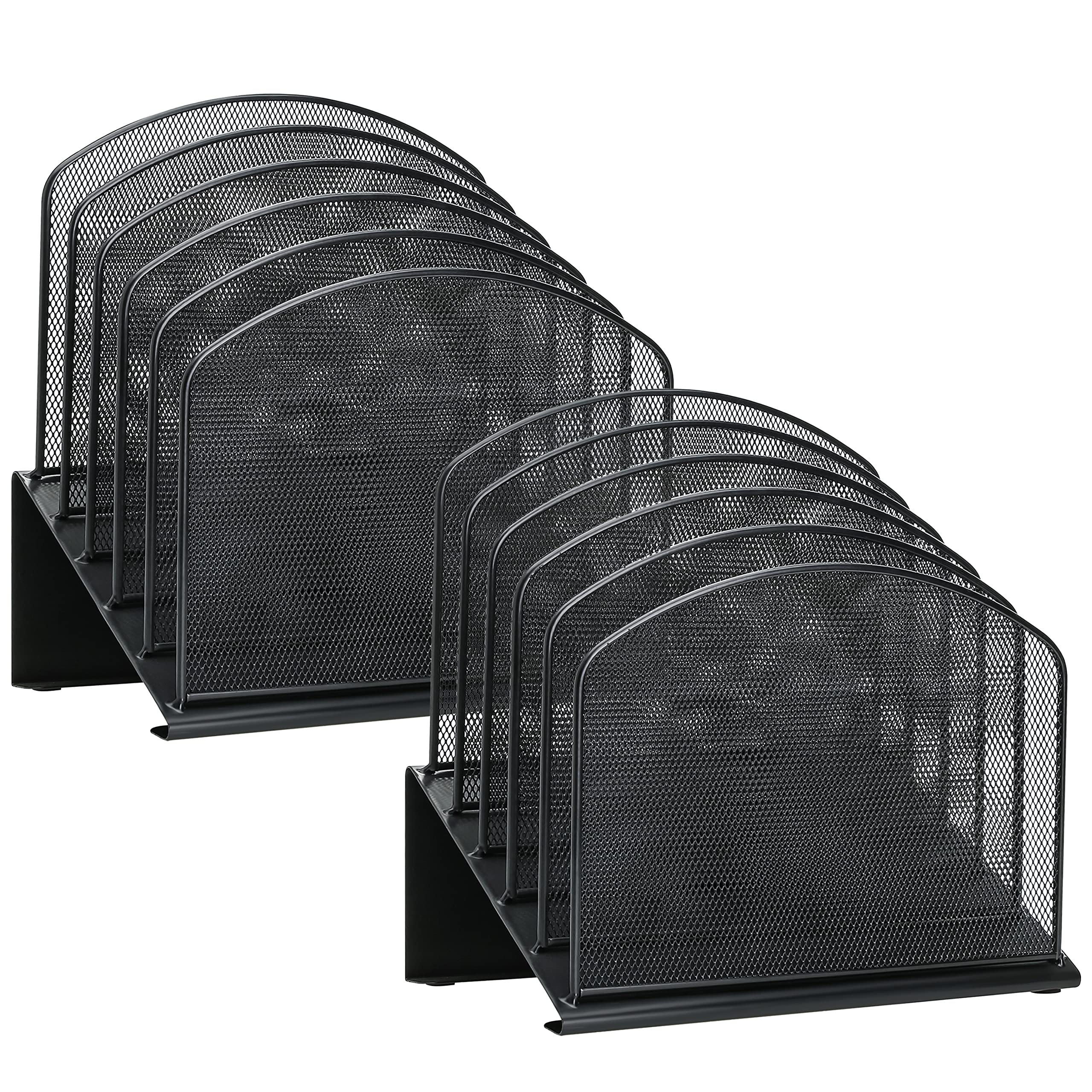 Snapklik.com : Metal Mesh Desktop Black File Holder For Desk