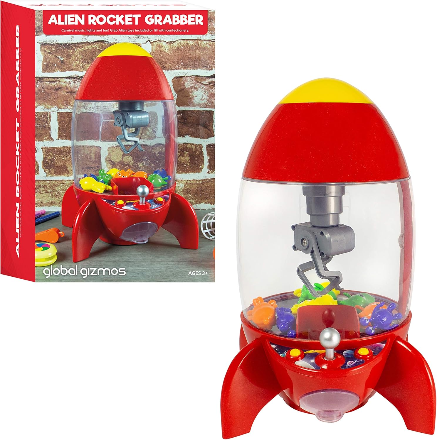 Global Gizmos 50210 Alien Rocket Candy Grabber Machine Game / Battery ...