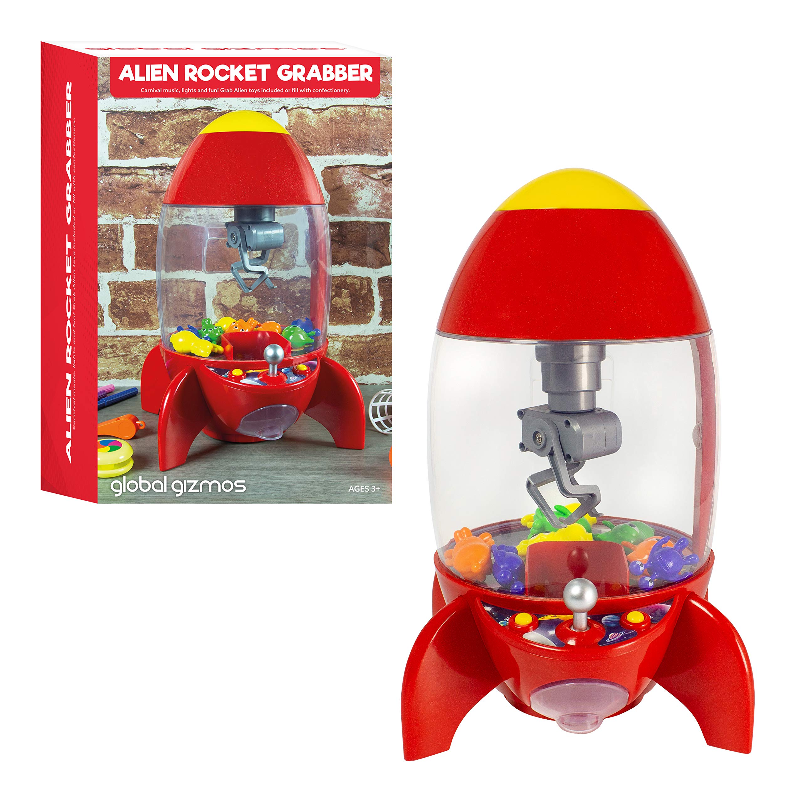 Global Gizmos 50210 Alien Rocket Candy Grabber Machine Game / Battery ...