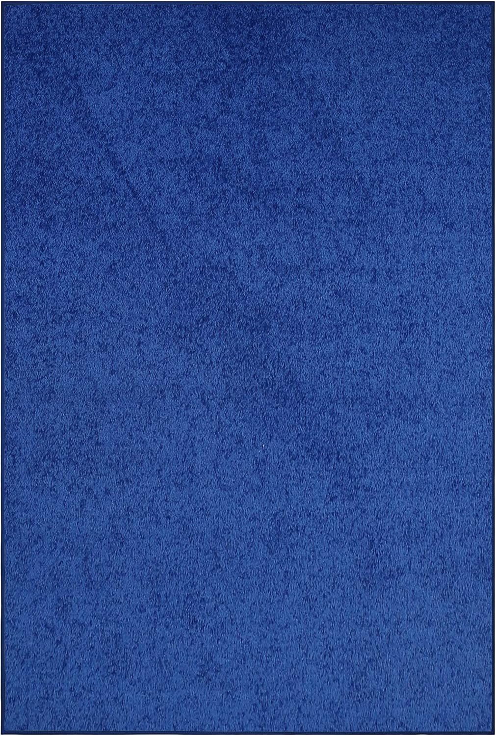Furnish my Place Modern Plush Solid Color Rug - Neon Blue, 7' x 9', Pet ...