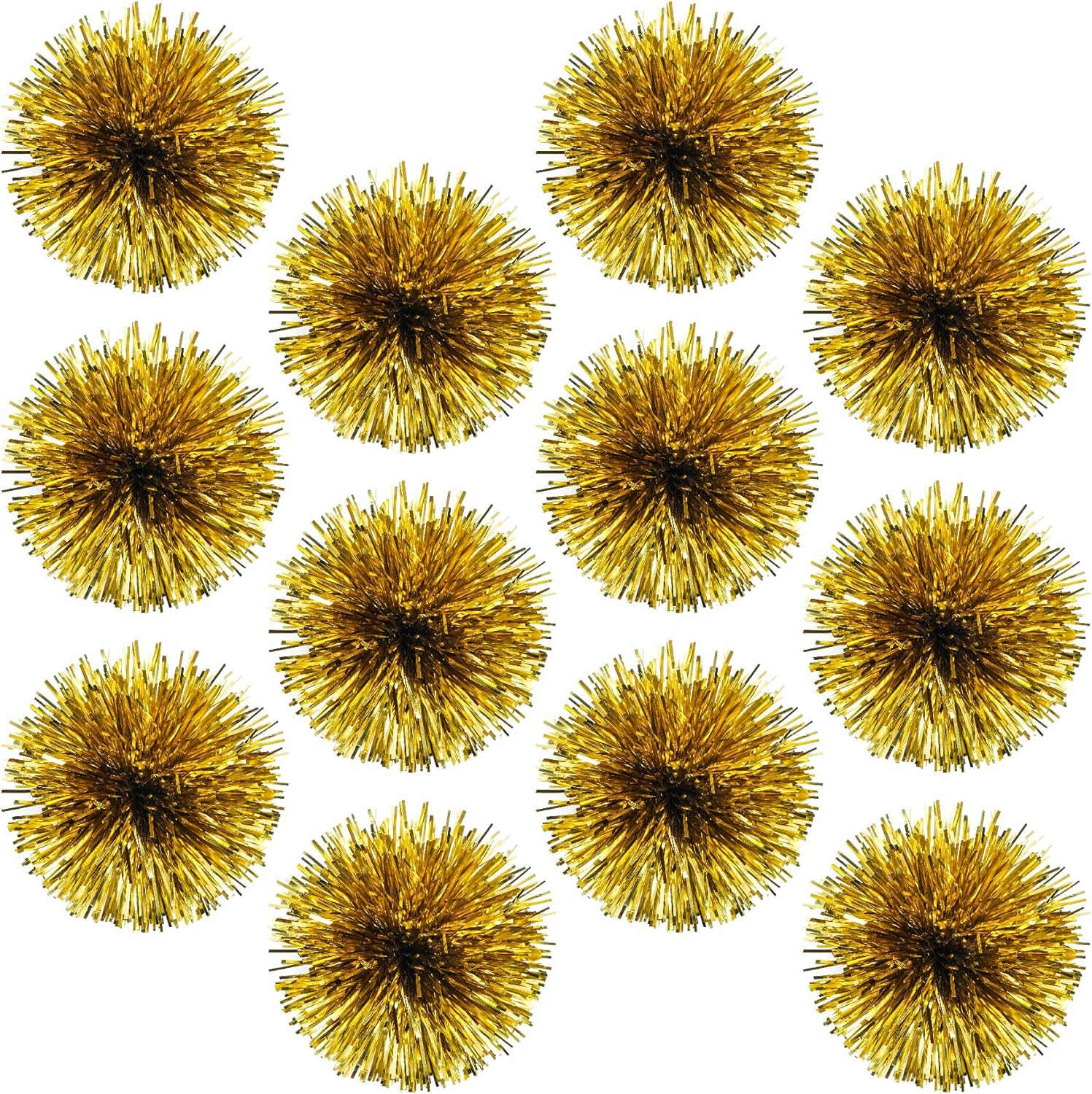 Amazon.com: CT CRAFT LLC 4" * 12 Count Self-Adhesive Tinsel Bows Gift ...