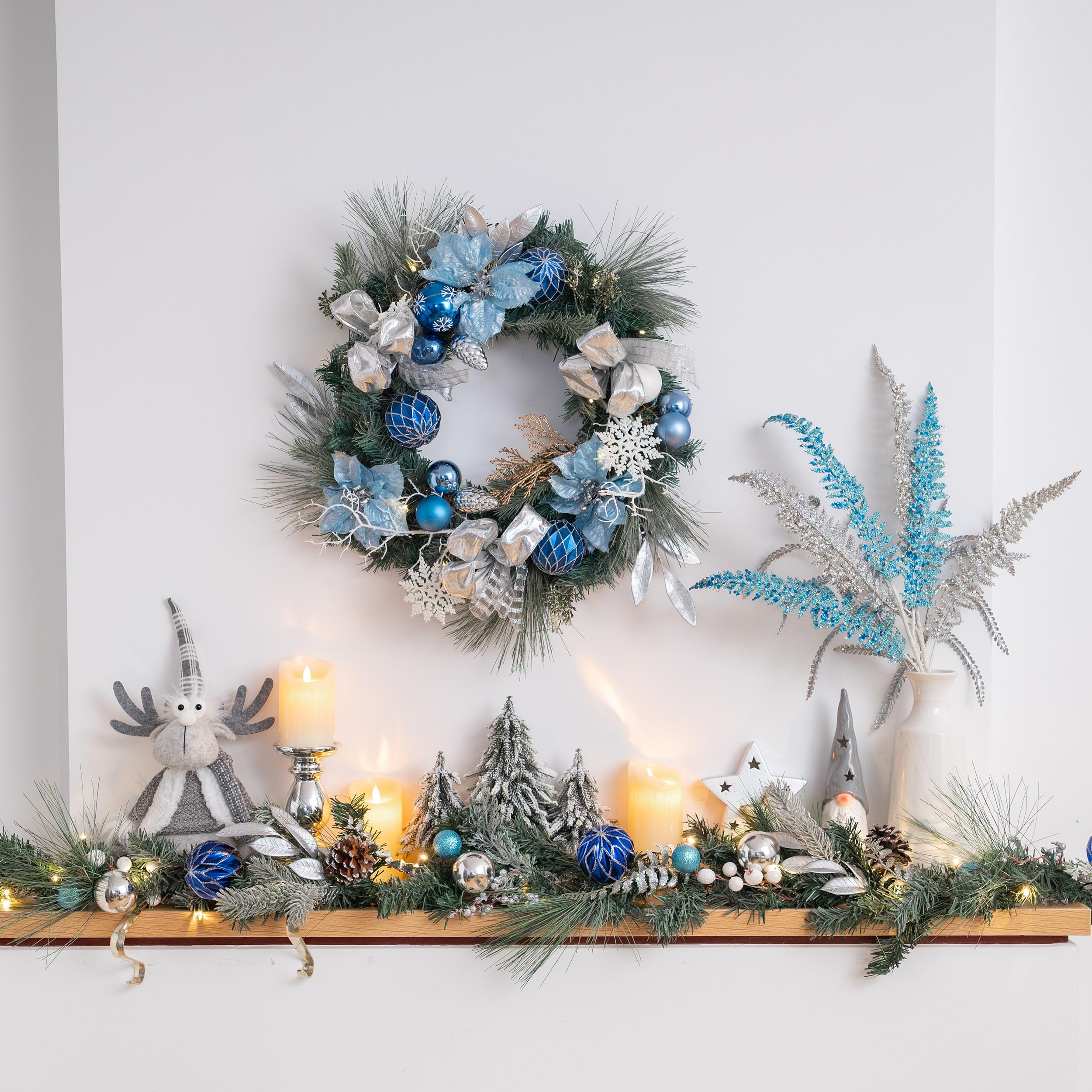 Silver And Blue Garland Navy Blue And Silver Balloon Garland Arch