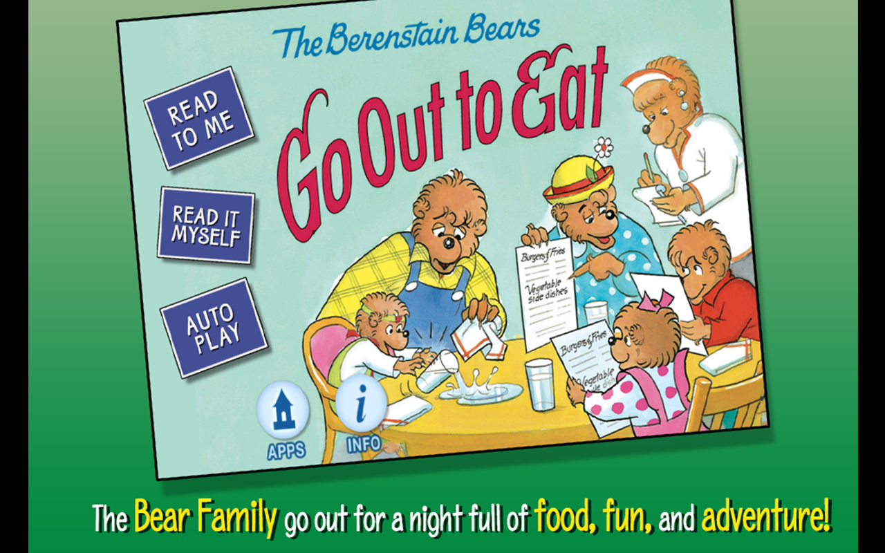 The Berenstain Bears Go Out to Eat - App on Amazon Appstore
