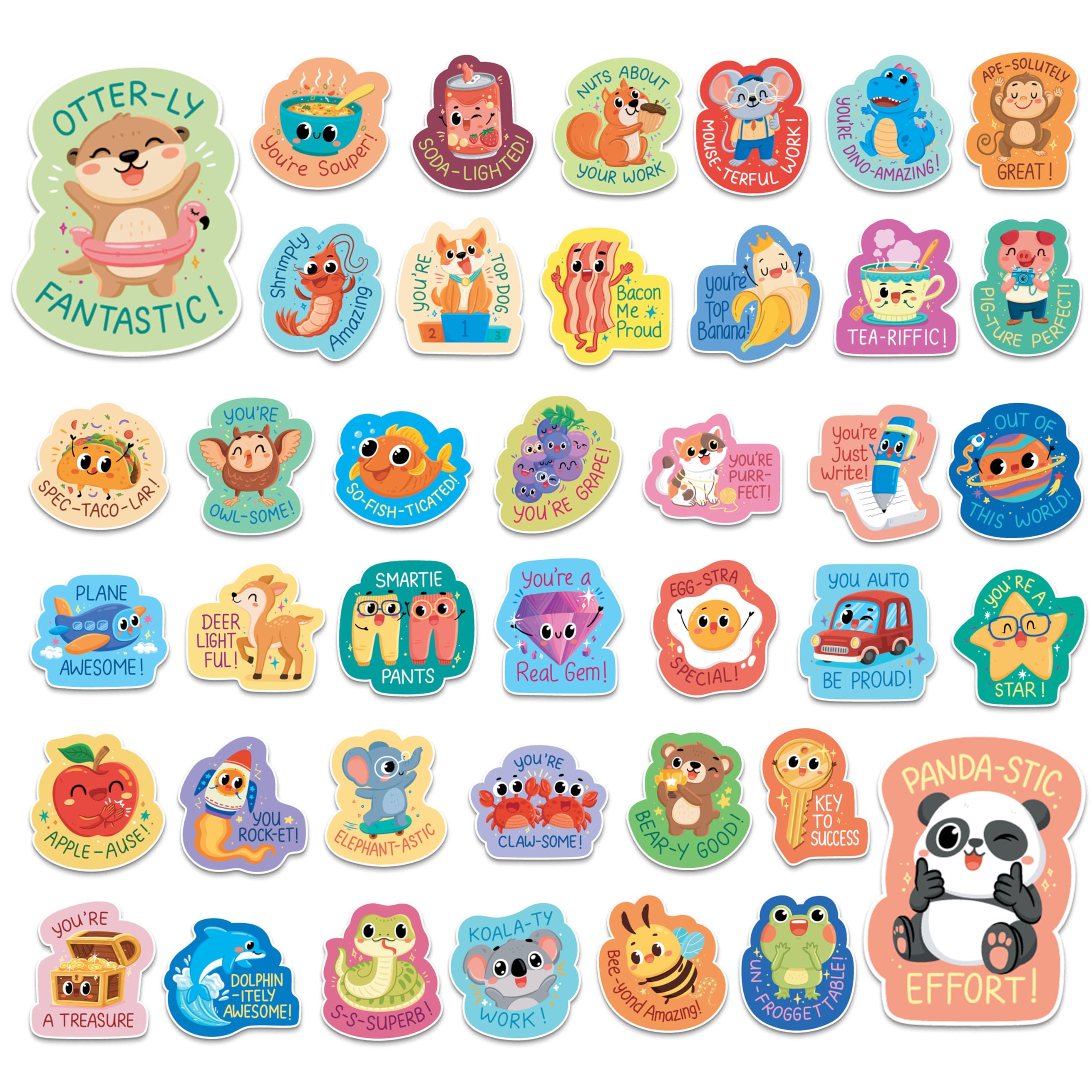 Snapklik.com : S&O 600 Large Otterly Fantastic Reward Stickers For Kids ...