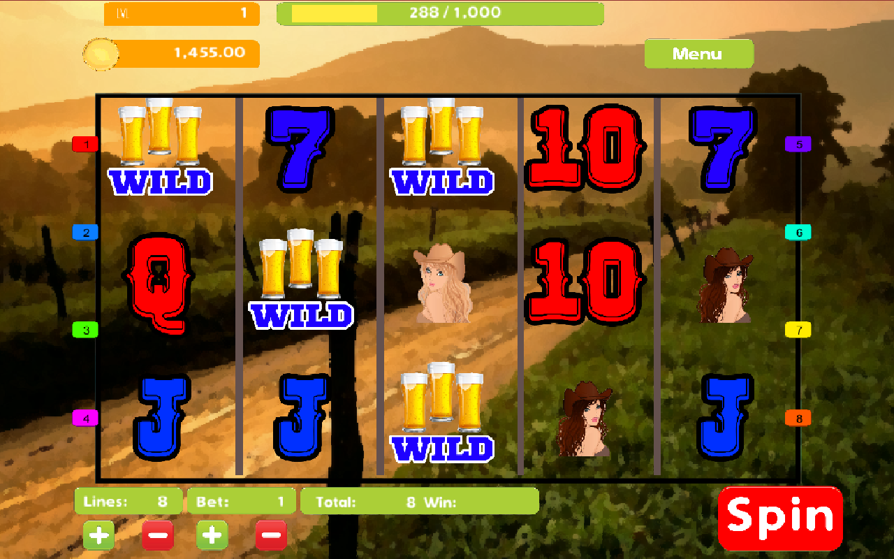 Country Girl Folk Song Bar Music Lucky Progressive Jackpot Casino Slot ...