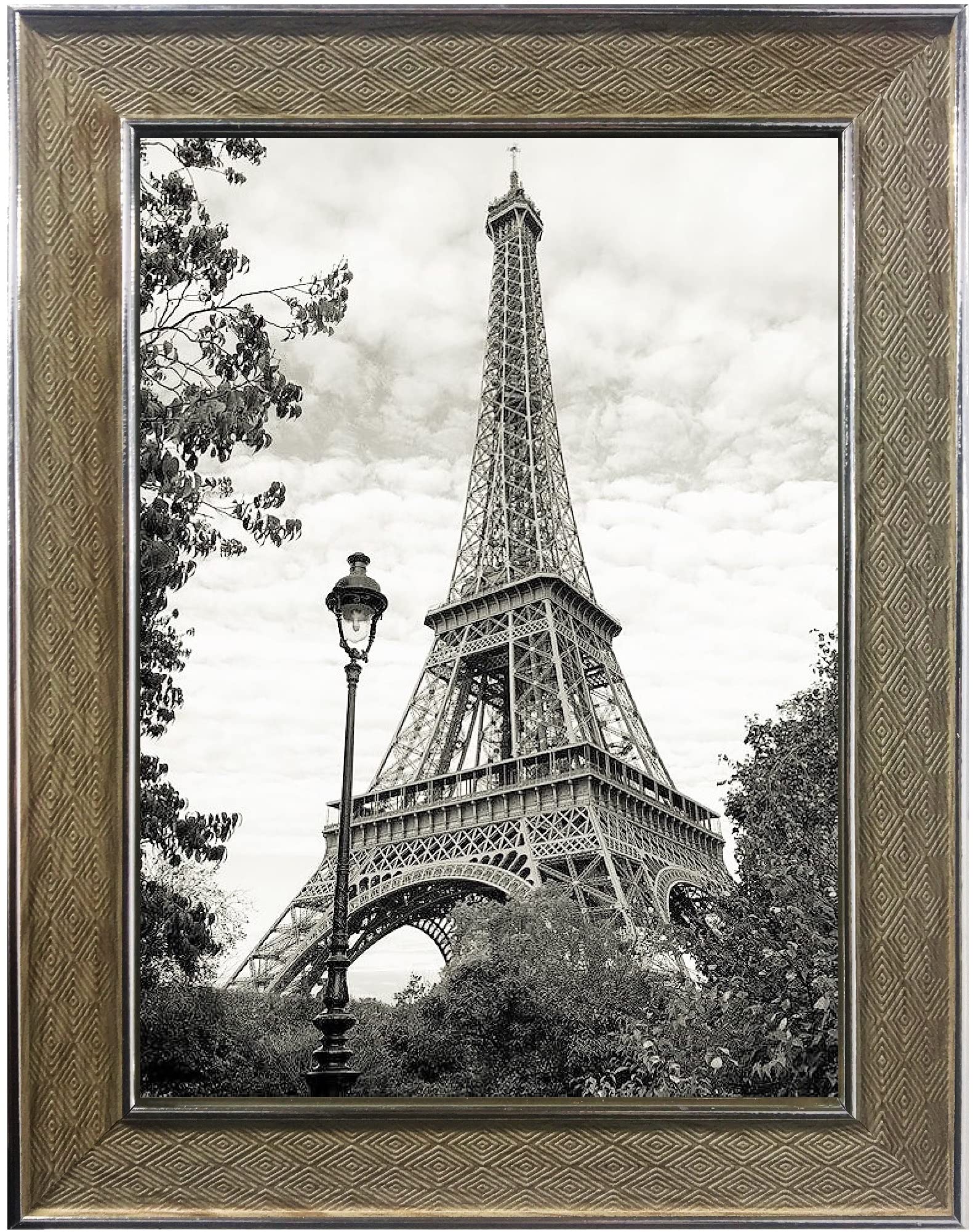 Amazon.com - Harmony Frames 4x6 Diamond Pattern Texture Wood Picture ...