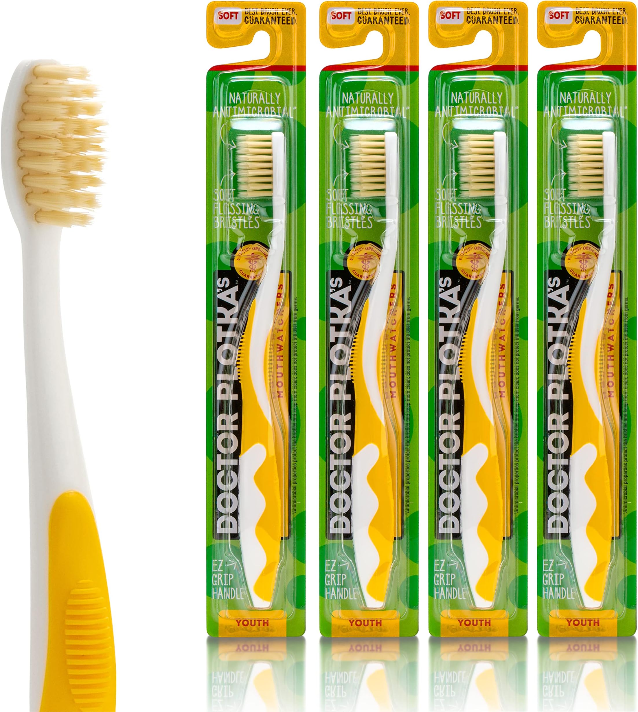 Amazon.com : MOUTHWATCHERS Dr Plotkas Extra Soft Bristle Flossing ...