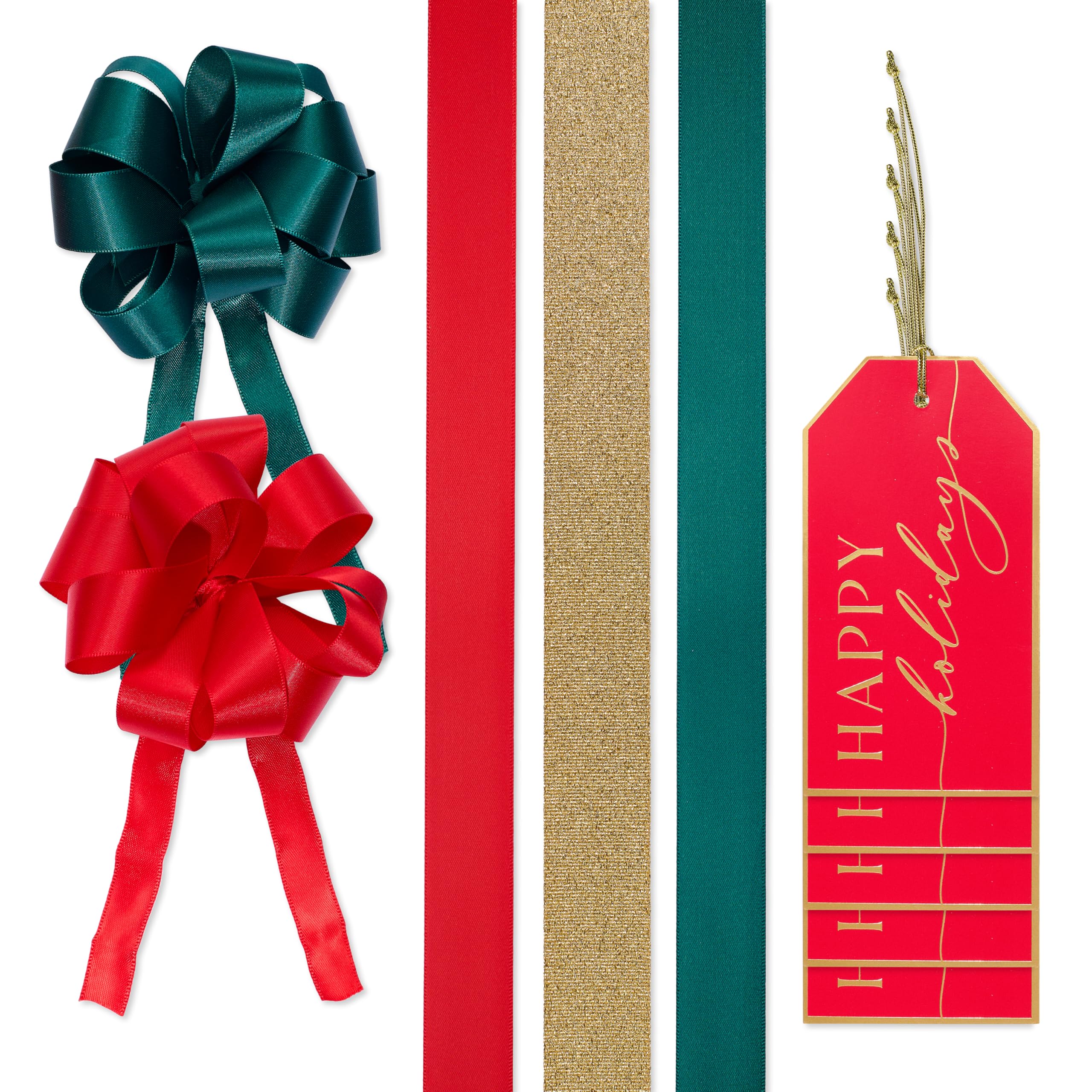 Amazon.com: Papyrus Christmas Gift Tags, Ribbons and Bows for Gift ...