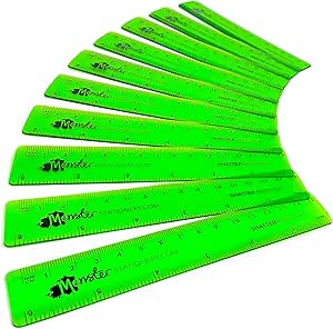 Amazon.com : Monster Stationery - 6 Inch / 15cm Transparent Coloured ...