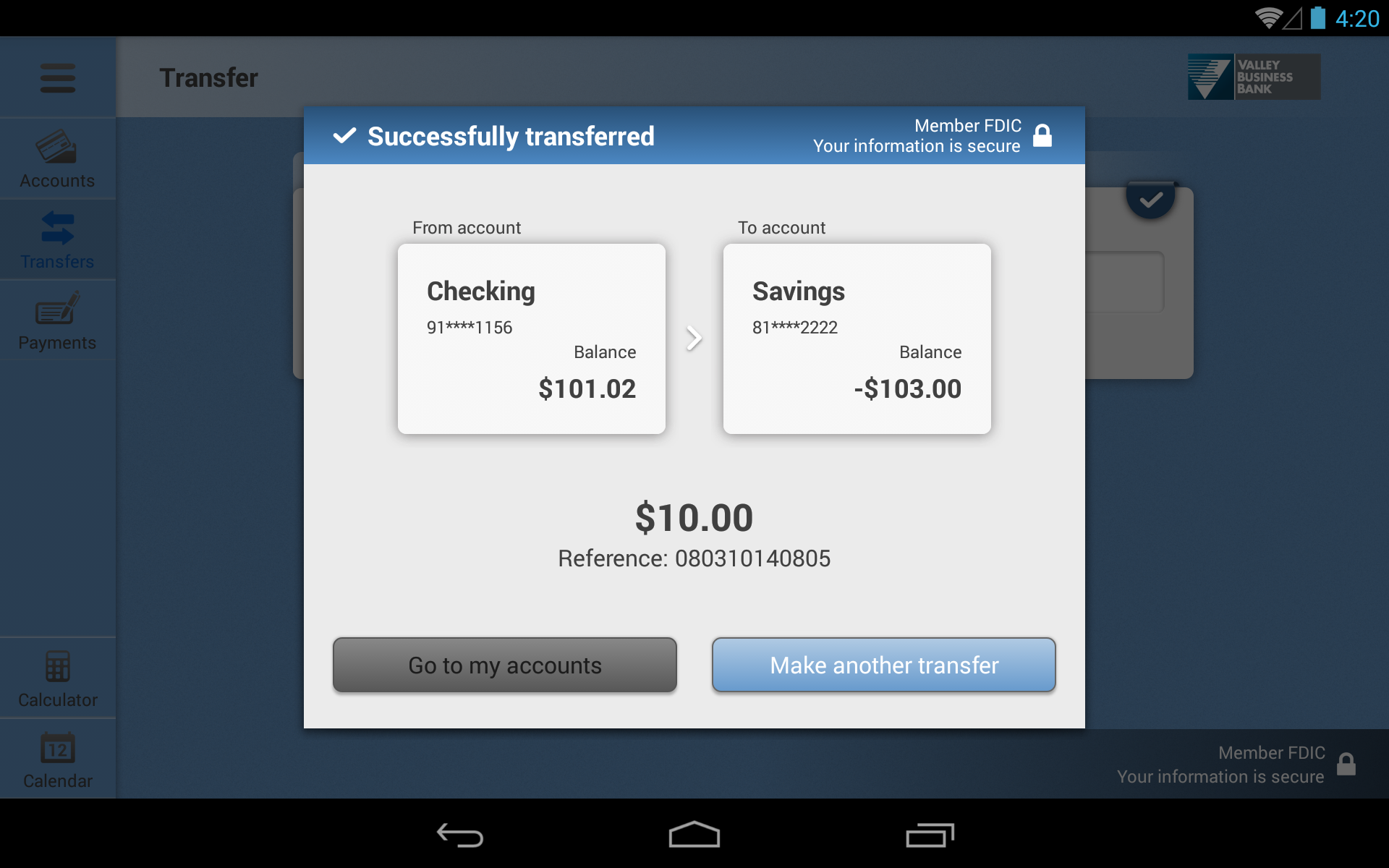 Valley Business Bank - App on Amazon Appstore