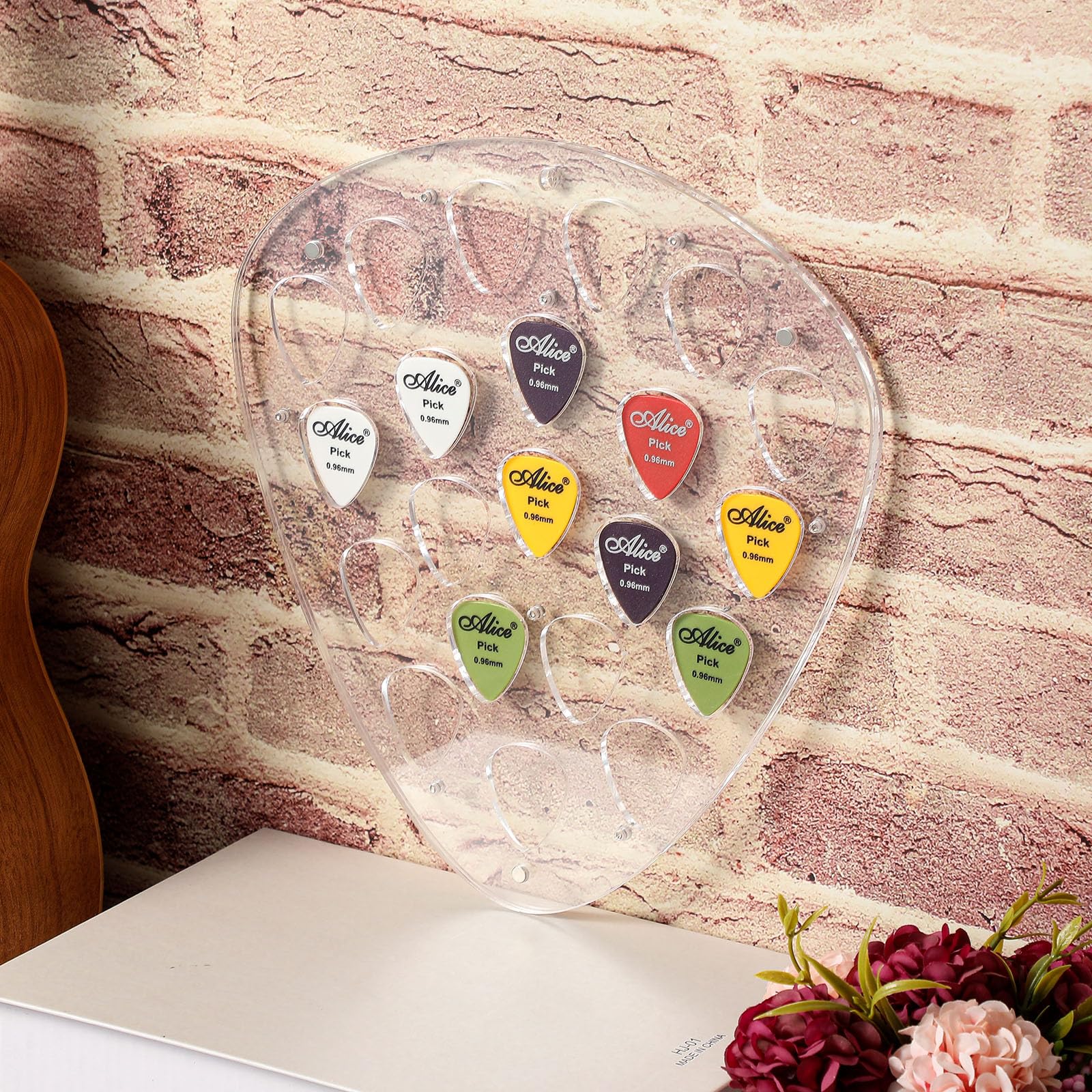 Snapklik.com : Teenyyou 21 Slots Guitar Pick Holder Wall Mountable ...
