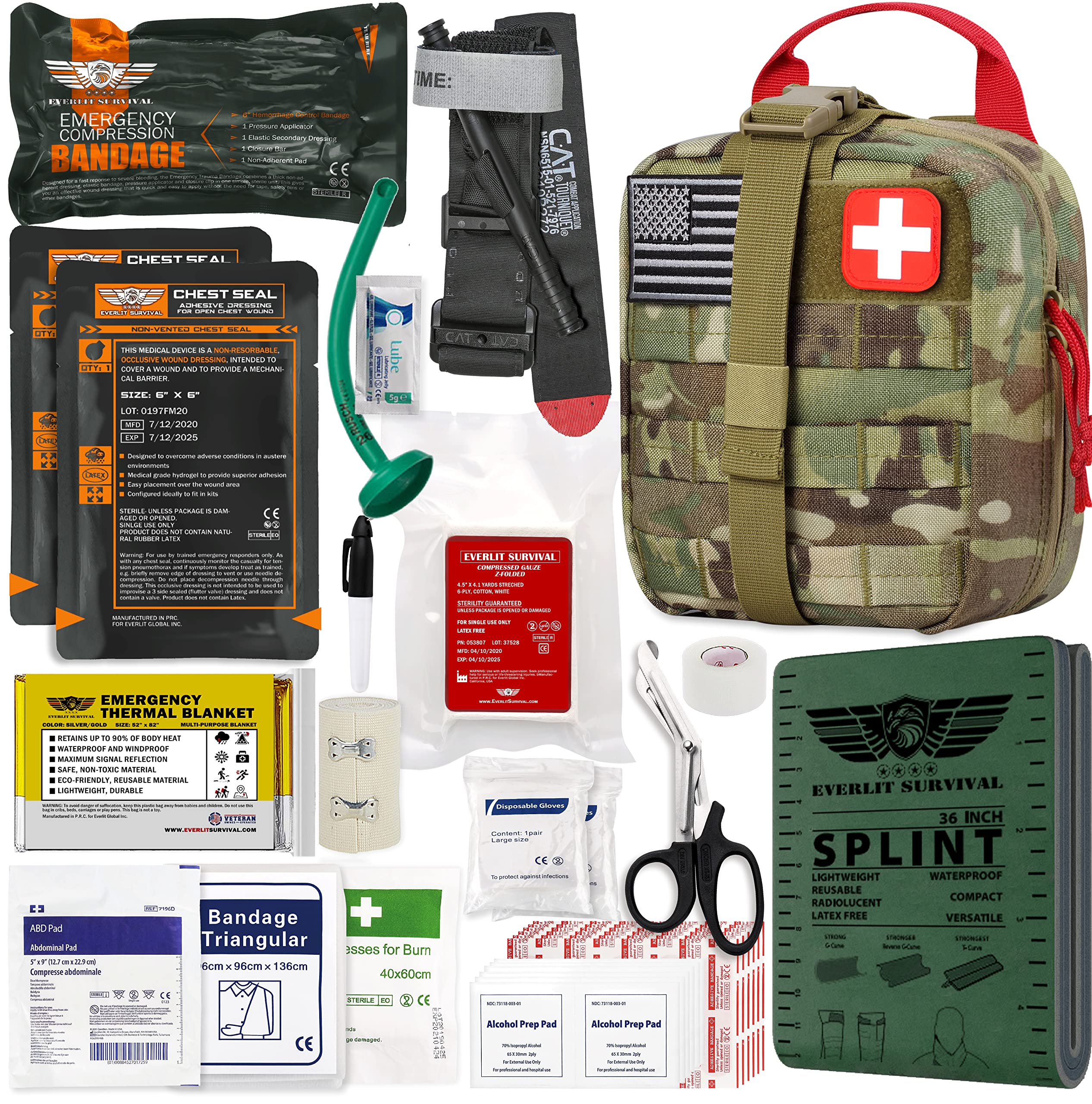 Snapklik.com : EVERLIT Advanced Emergency Trauma Kit, CAT GEN-7 ...